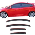 Ikon Motorsports In-Channel Window Visors Fits 2012-2018 Ford Focus ...