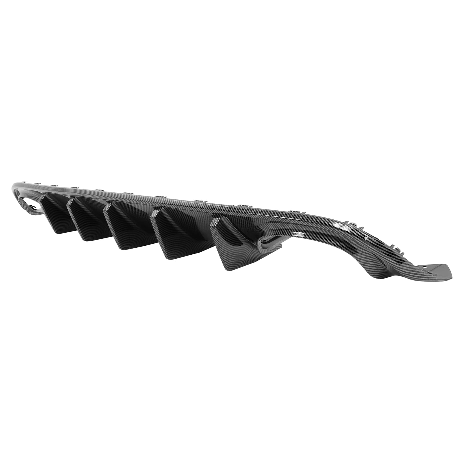 Ikon Motorsports Quad Exhaust Rear Diffuser Compatible with 15-23 Dodge ...