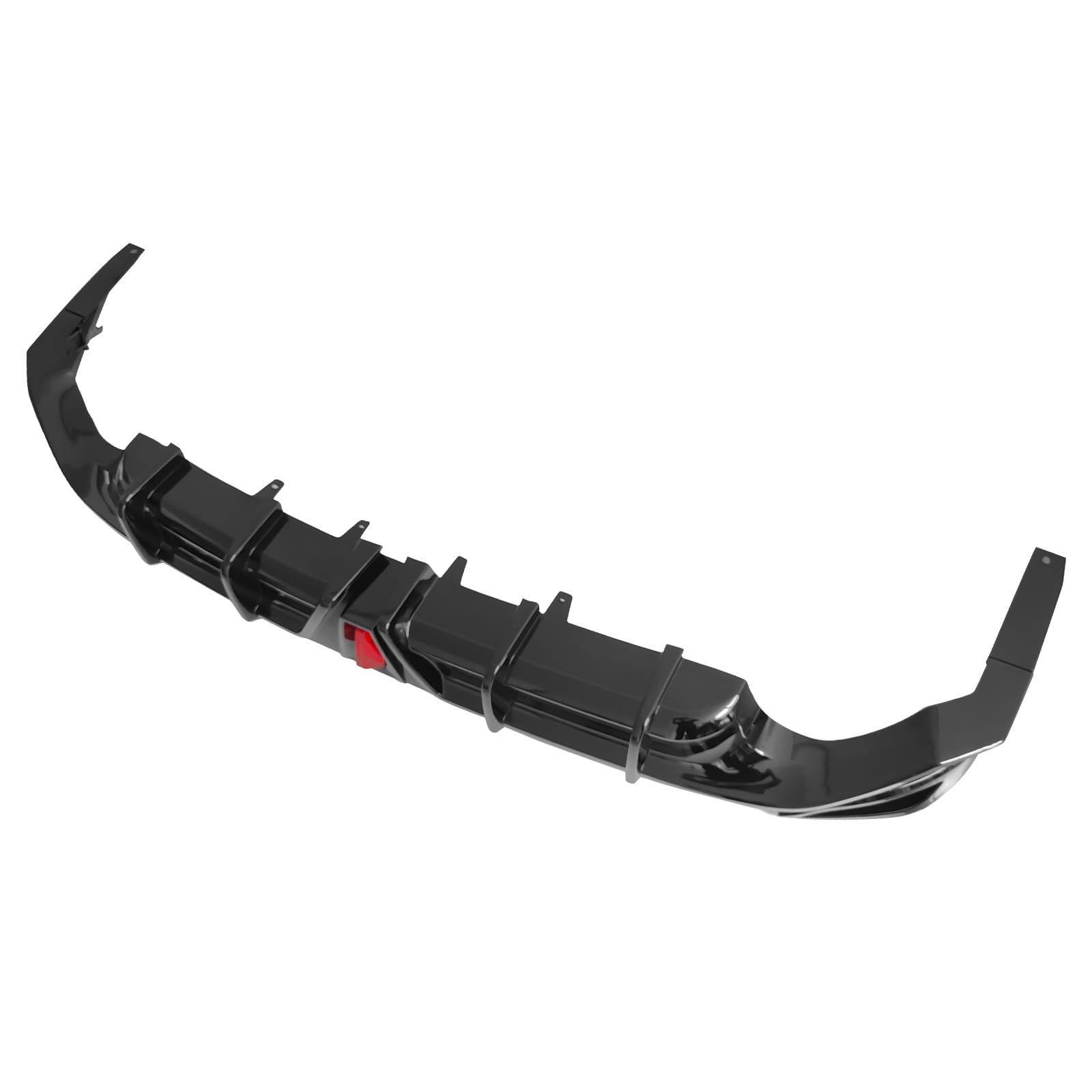 Ikon Motorsports Rear Bumper Diffuser Lip W/LED Light Compatible With ...