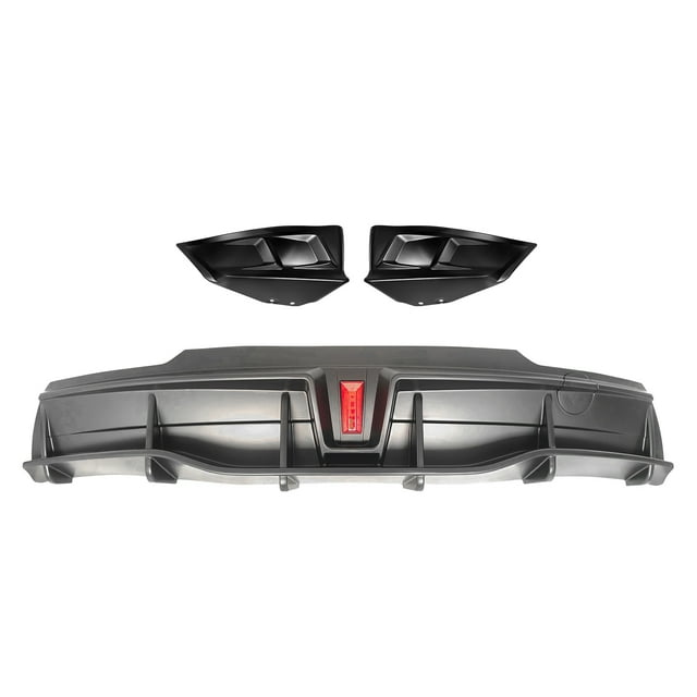 Ikon Motorsports Rear Bumper Lip W/ Brack Light + Rear Aprons ... Ikon Motorsports Rear Bumper Lip W/ Brack Light + Rear Aprons ...