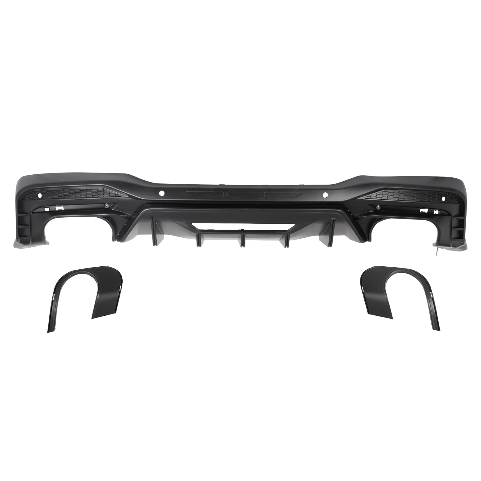 Ikon Motorsports Rear Diffuser, Compatible with 2024-2026 Ford Mustang ...