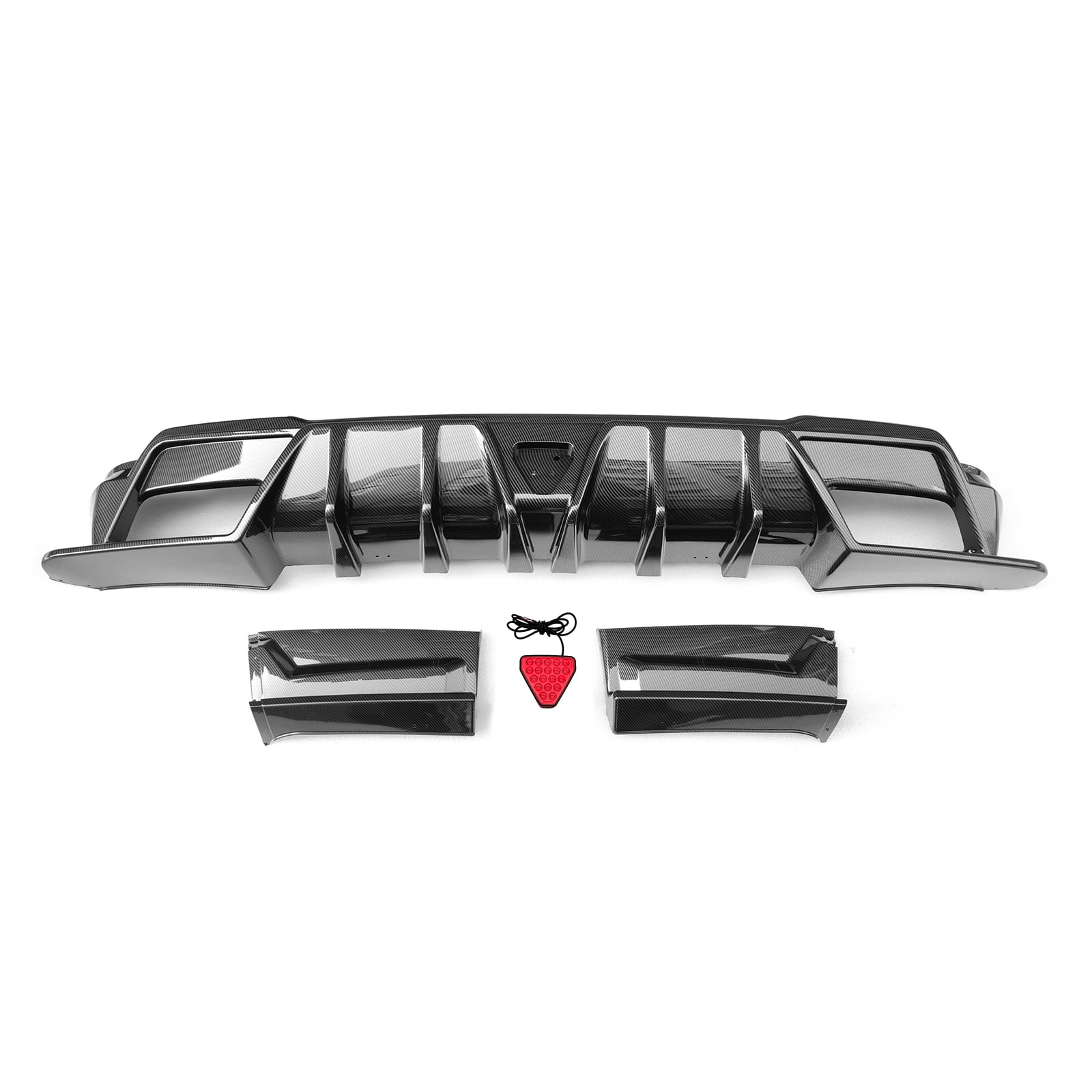 Ikon Motorsports Rear Diffuser w/ LED Light Fits 2023-2026 Honda CR-V ...
