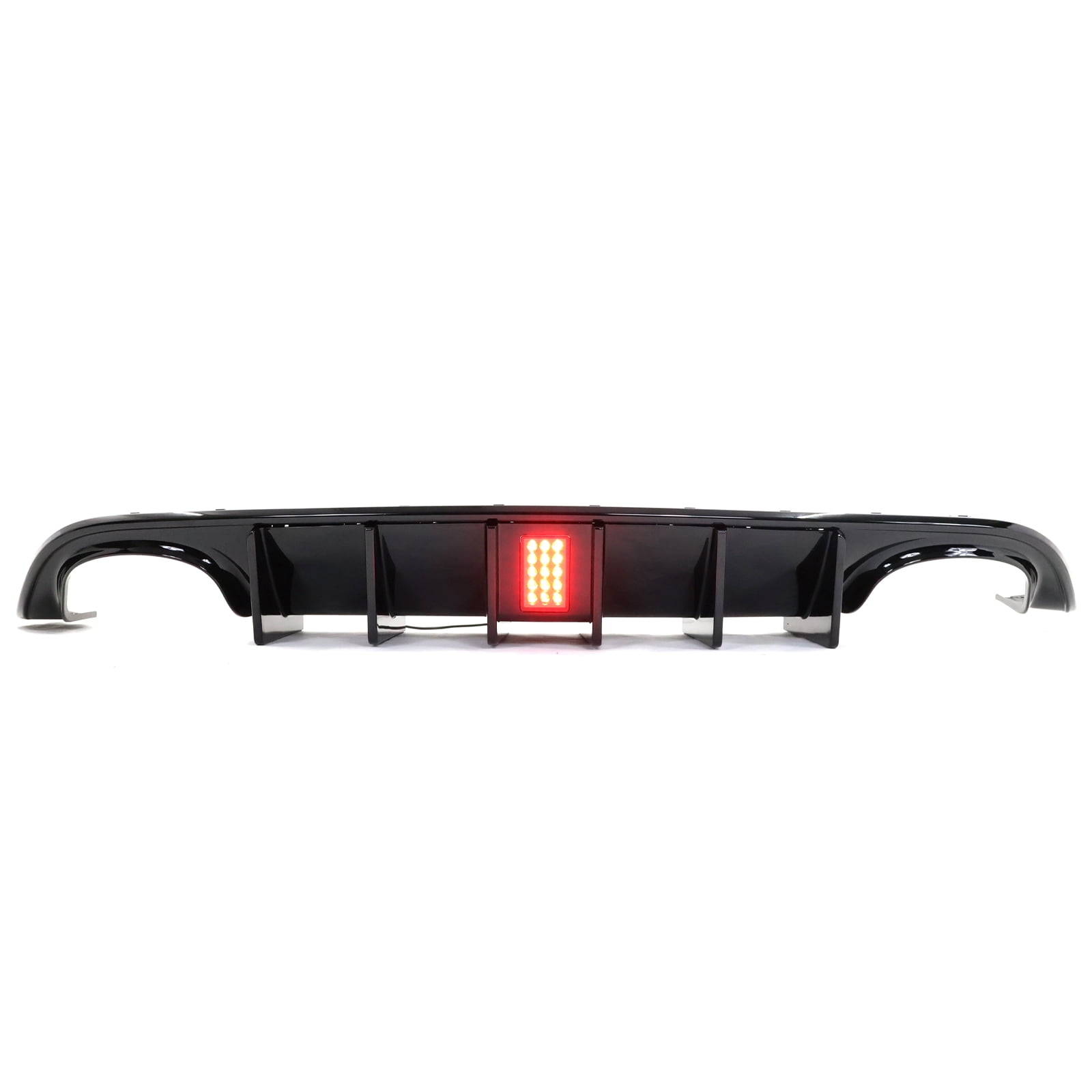 Ikon Motorsports Rear Diffuser w/ LED Light Compatible with 15-23 Dodge ...