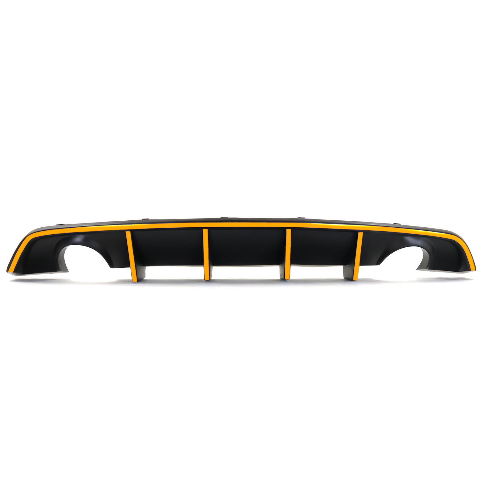 Ikon Motorsports Rear Diffuser w/ Yellow Reflective Tape Compatible ...