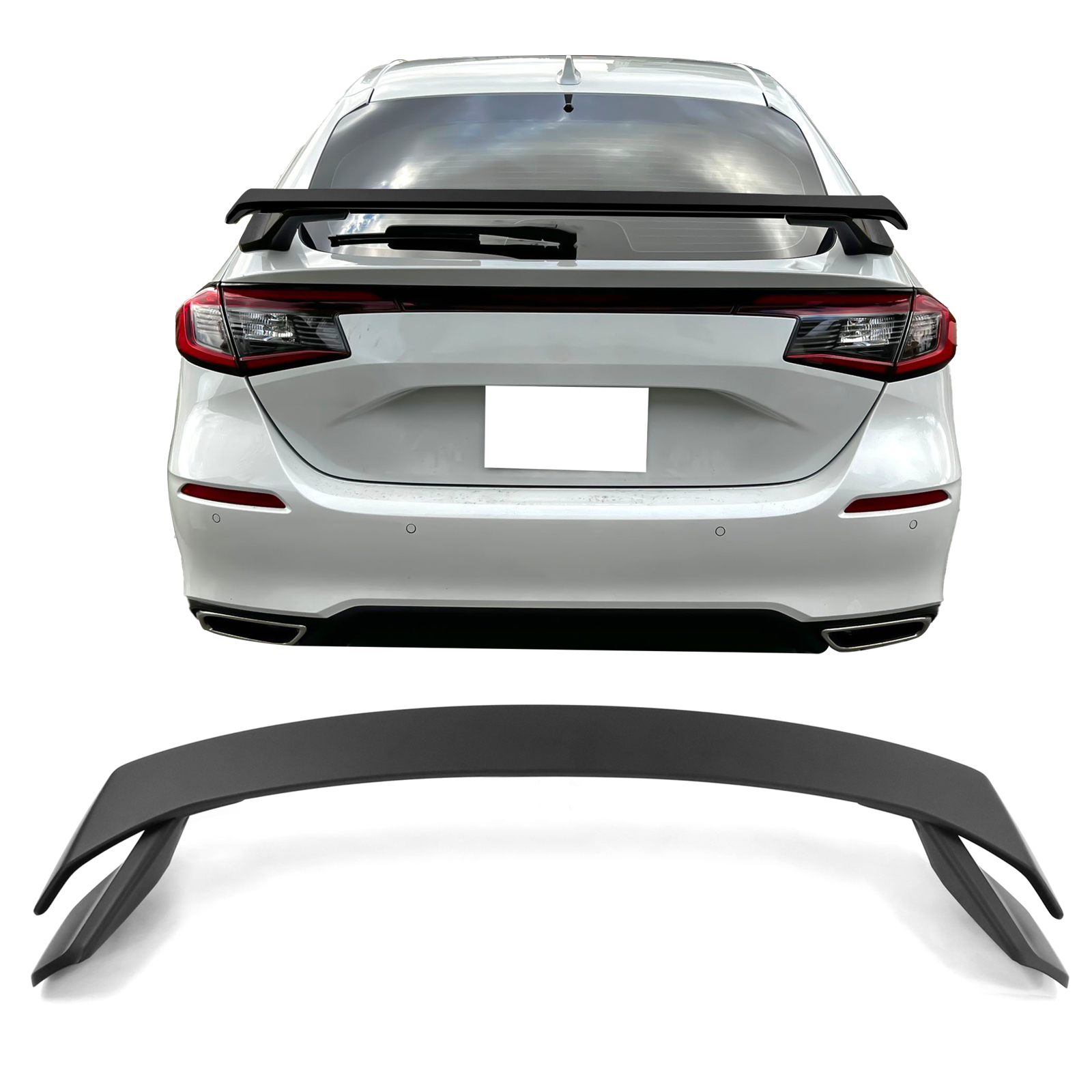 Ikon Motorsports Rear Trunk Spoiler Compatible With 2022-2024 Honda ...