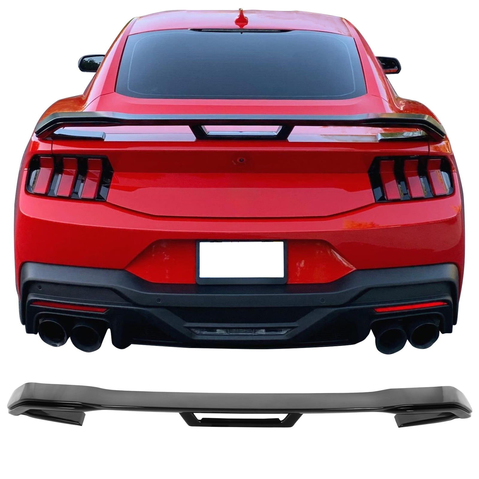 Ikon Motorsports Rear Trunk Spoiler Compatible with 2024-2026 Ford ...