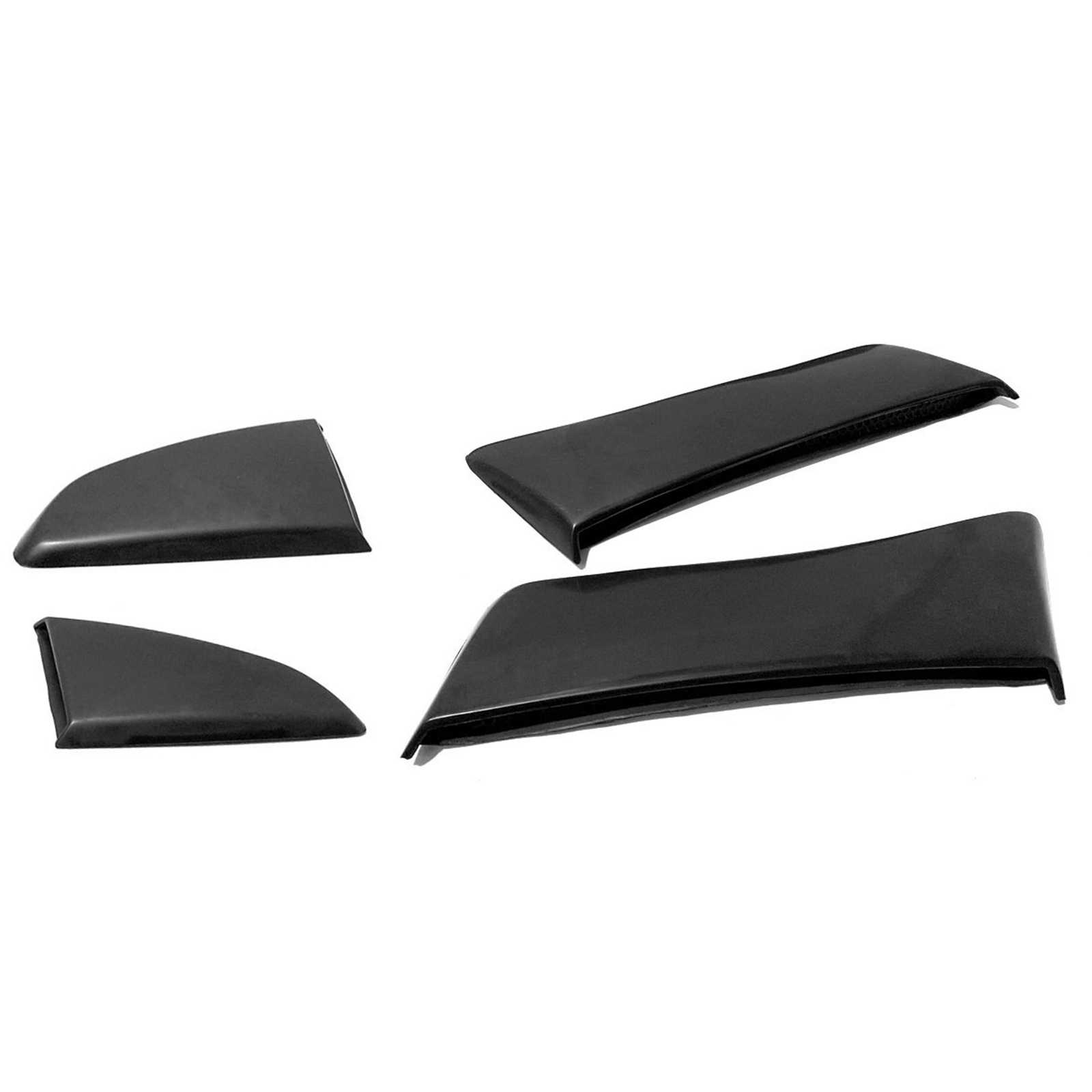 Ikon Motorsports Rear Window Louver & Quarter Panel Side Scoops ...