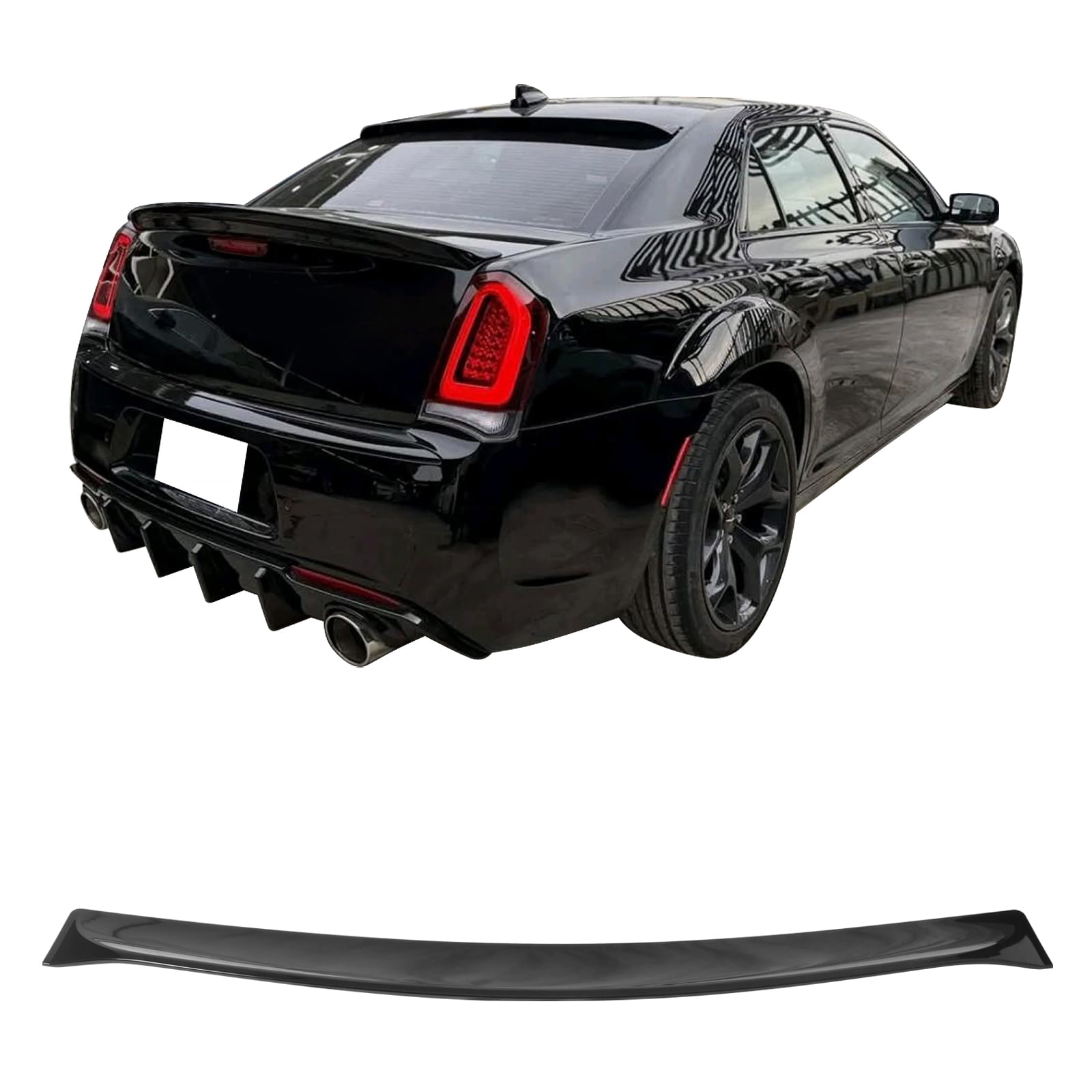 Ikon Motorsports Rear Window Roof Spoiler, Compatible with 2011-2023 ...