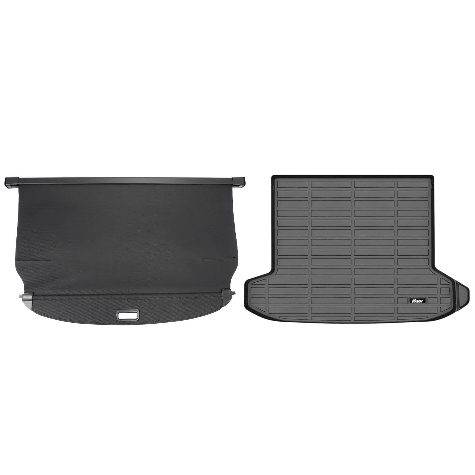 Ikon Motorsports Retractable Cargo Cover Rear Trunk Shield + 3D TPE ...
