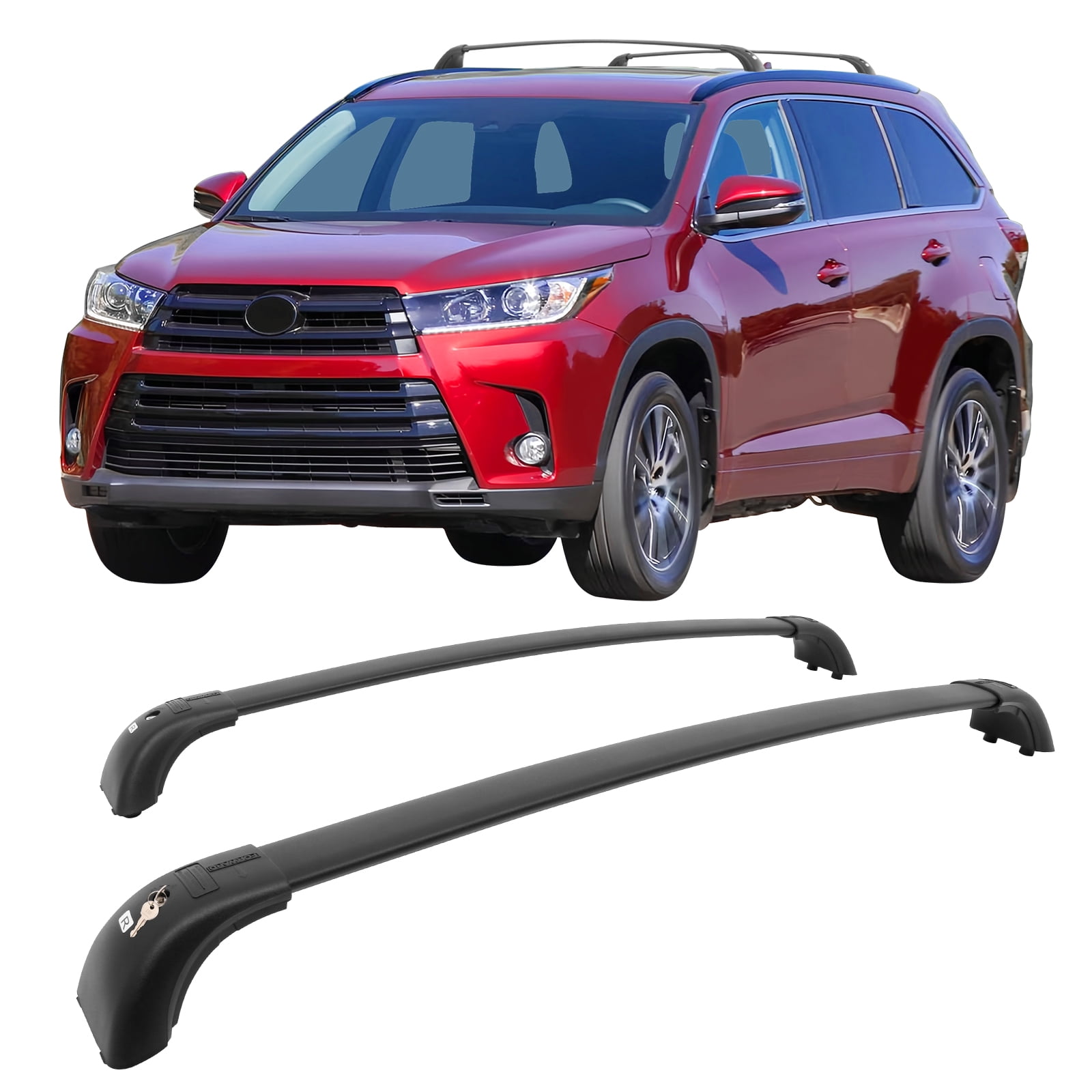 Ikon Motorsports Roof Rack Compatible With 2014-2019 Toyota Highlander ...