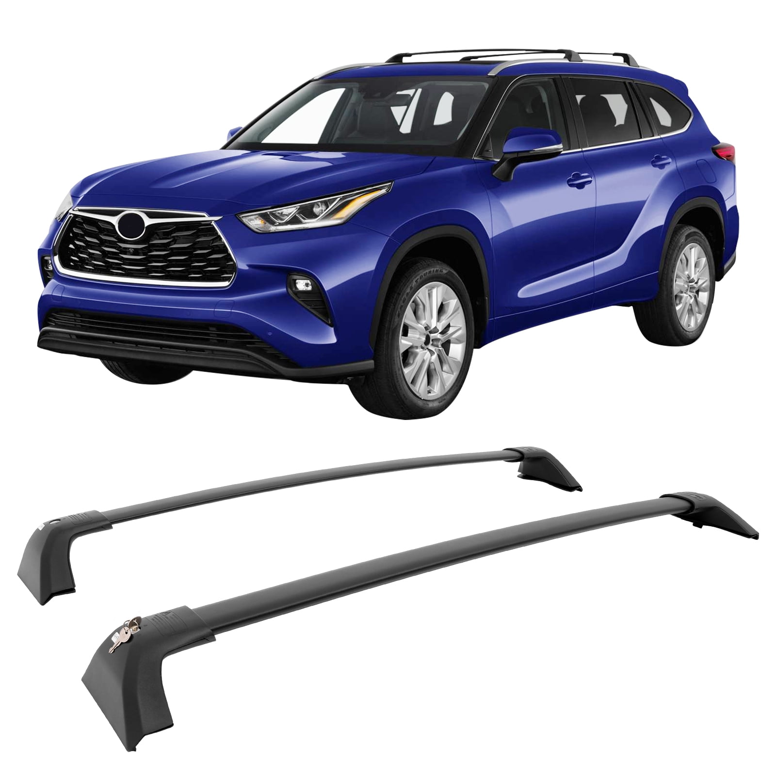 Ikon Motorsports Roof Rack Compatible With 2020-2025 Toyota Highlander ...