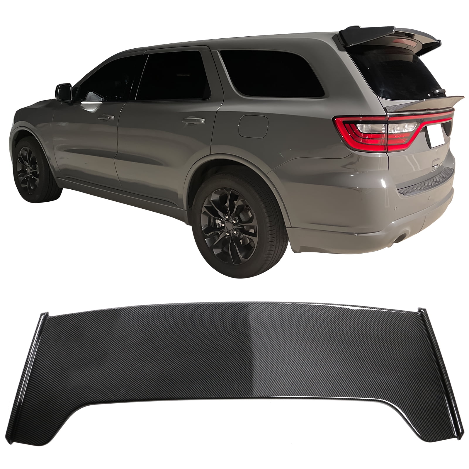 Ikon Motorsports Roof Spoiler Compatible with 2011-2024 Dodge Durango ...