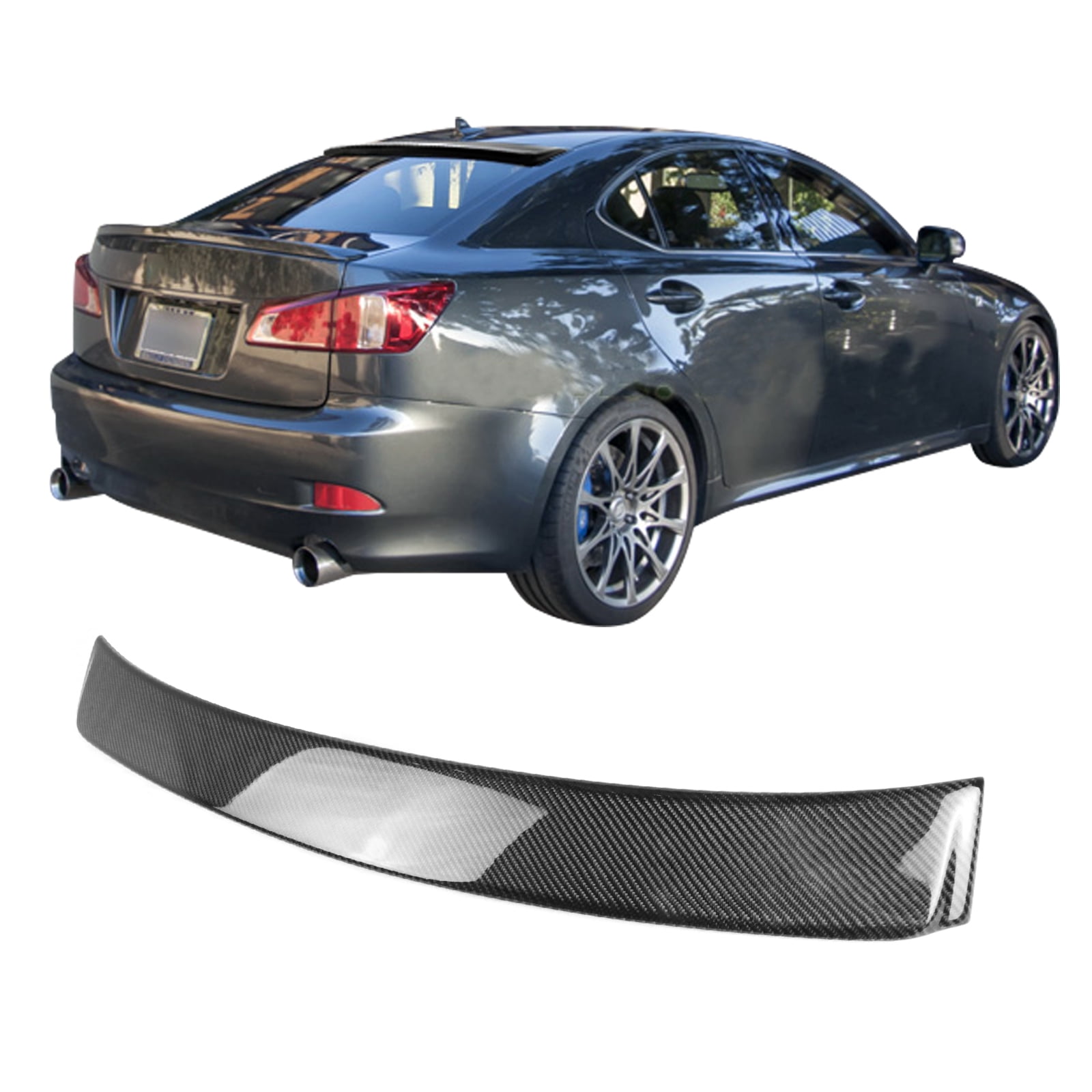 Ikon Motorsports Roof Spoiler Compatible With 2006-2013 Lexus IS250 ...