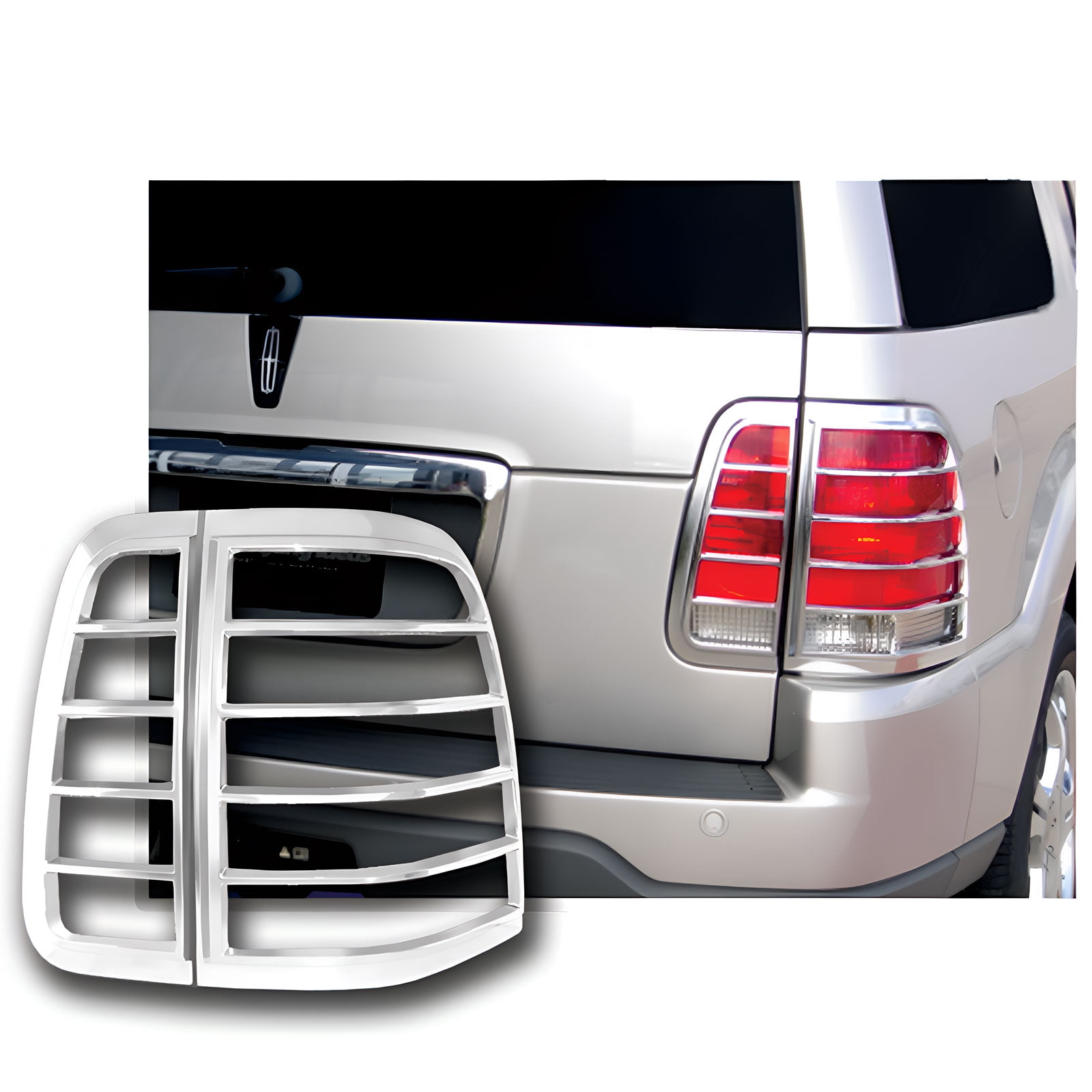 Ikon Motorsports Tail Light Bezel Compatible with 2003-2005 Lincoln ...