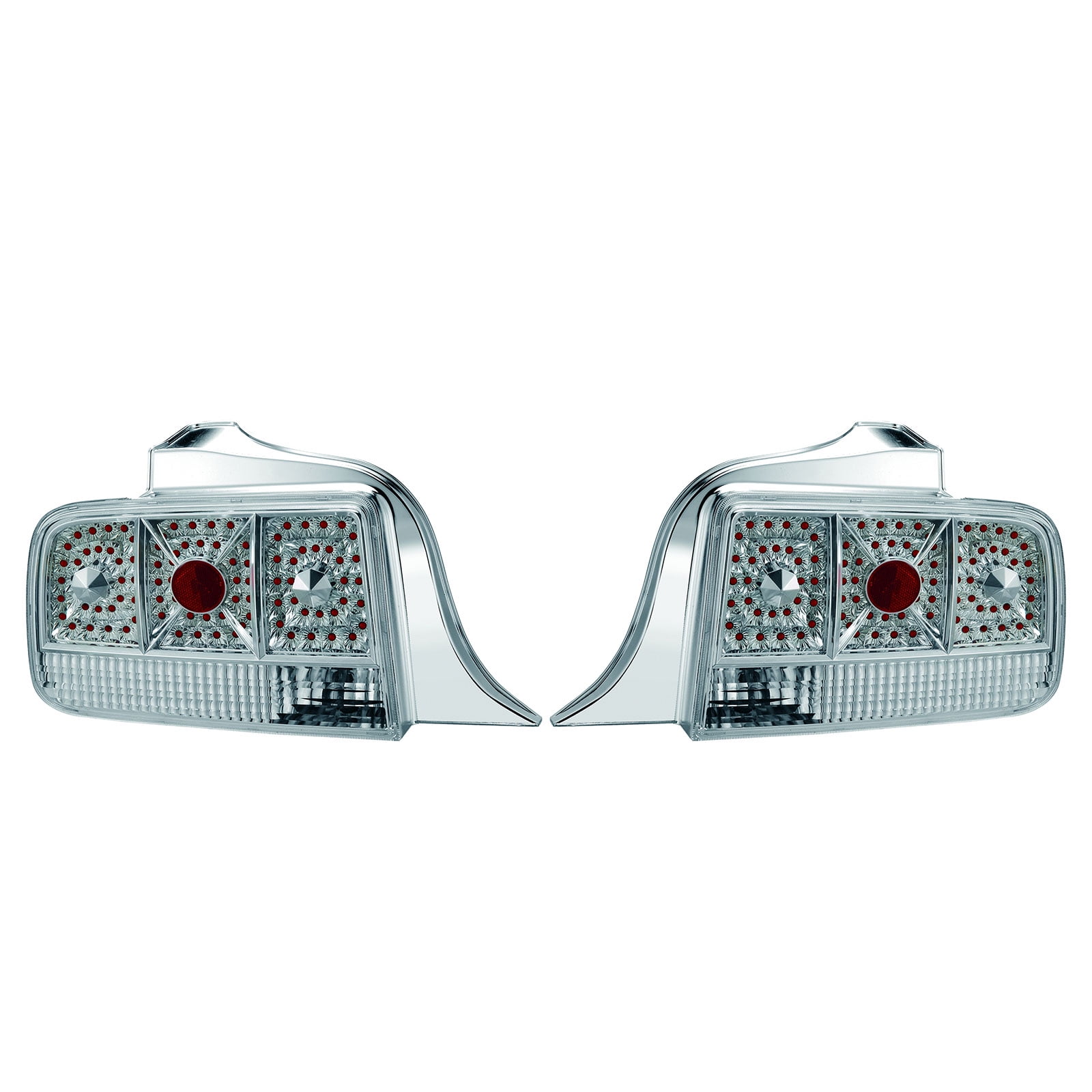 Ikon Motorsports Tail Lights Compatible with 2005-2009 Ford Mustang ...