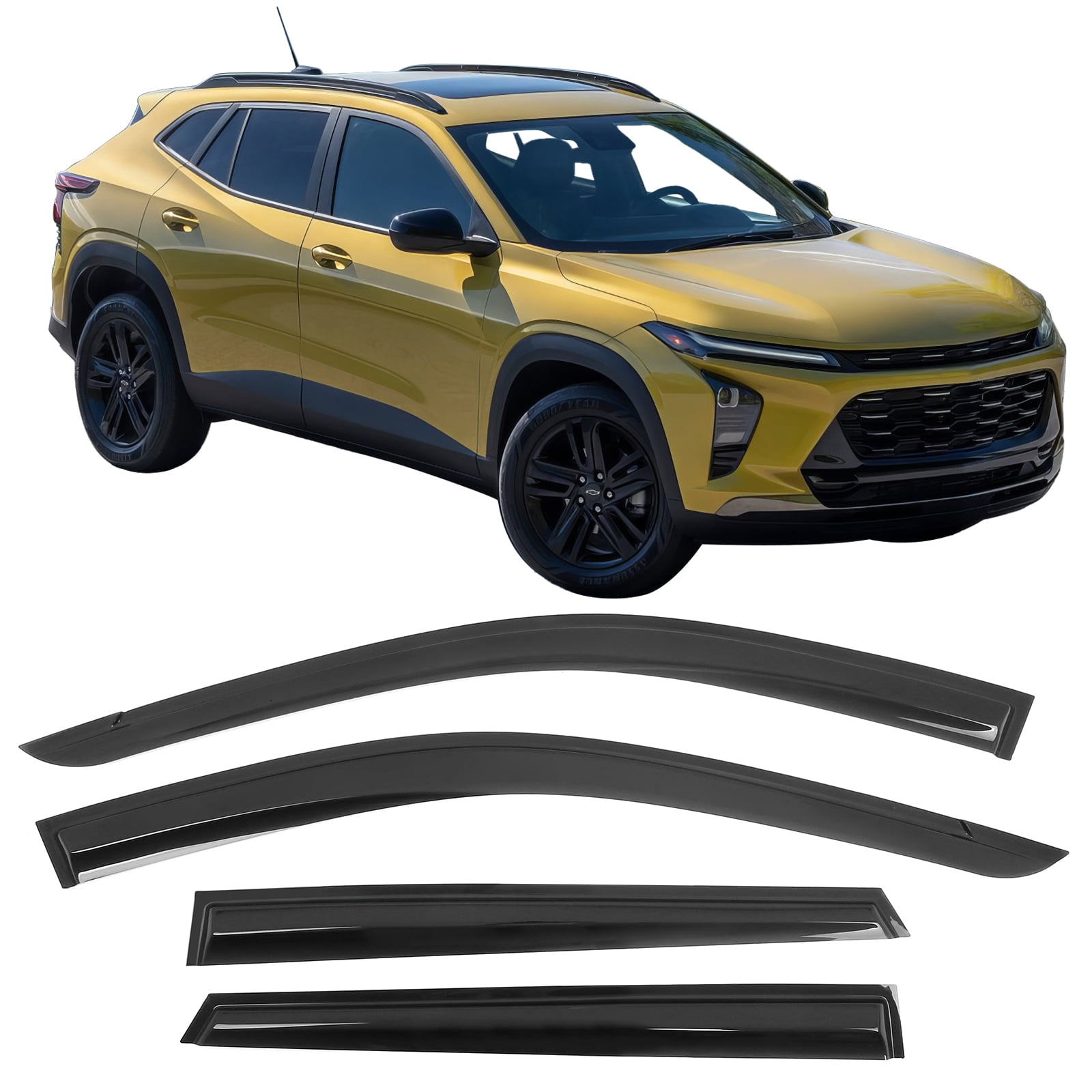 Ikon Motorsports Tape On Window Visors for 2024-2026 Chevrolet Trax ...