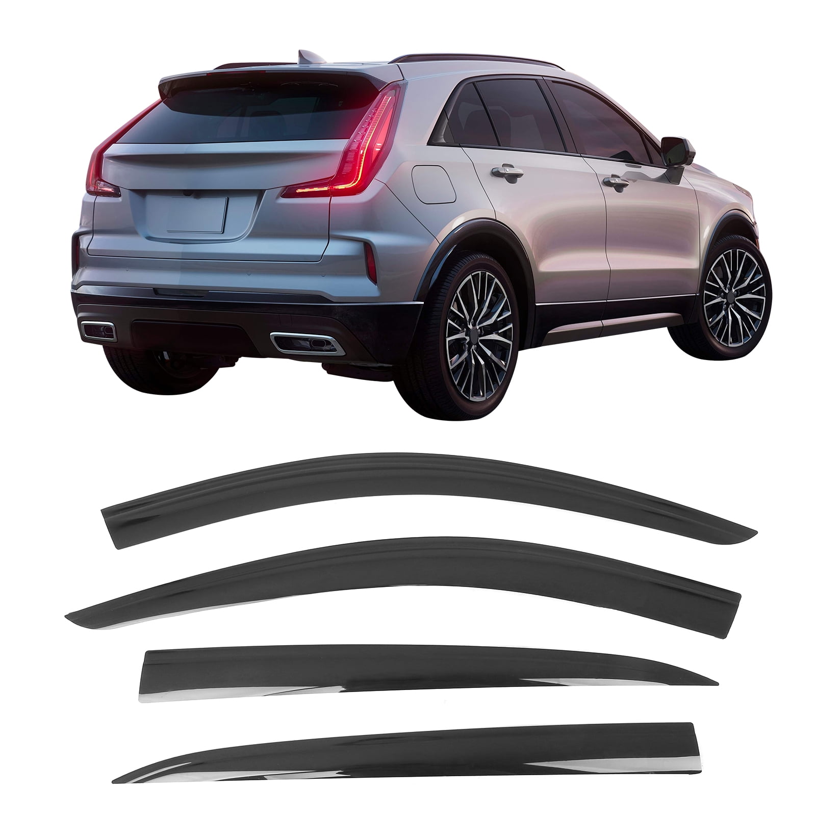 Ikon Motorsports Tape on Window Visors Compatible With 2019-2025 ...