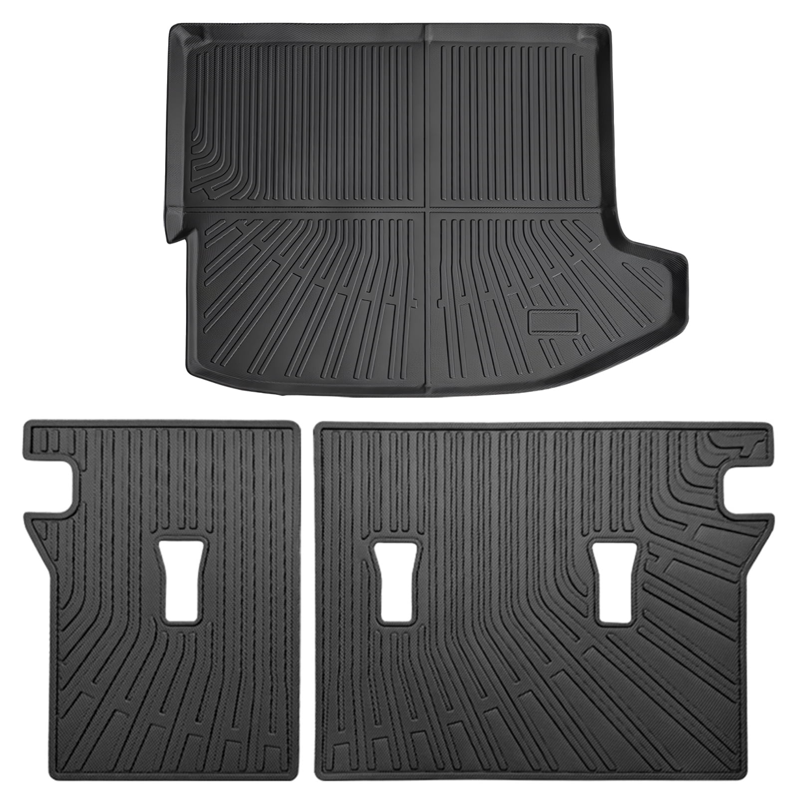 Ikon Motorsports Trunk Mat& Backrest Mats Compatible With 2024-2025 ...