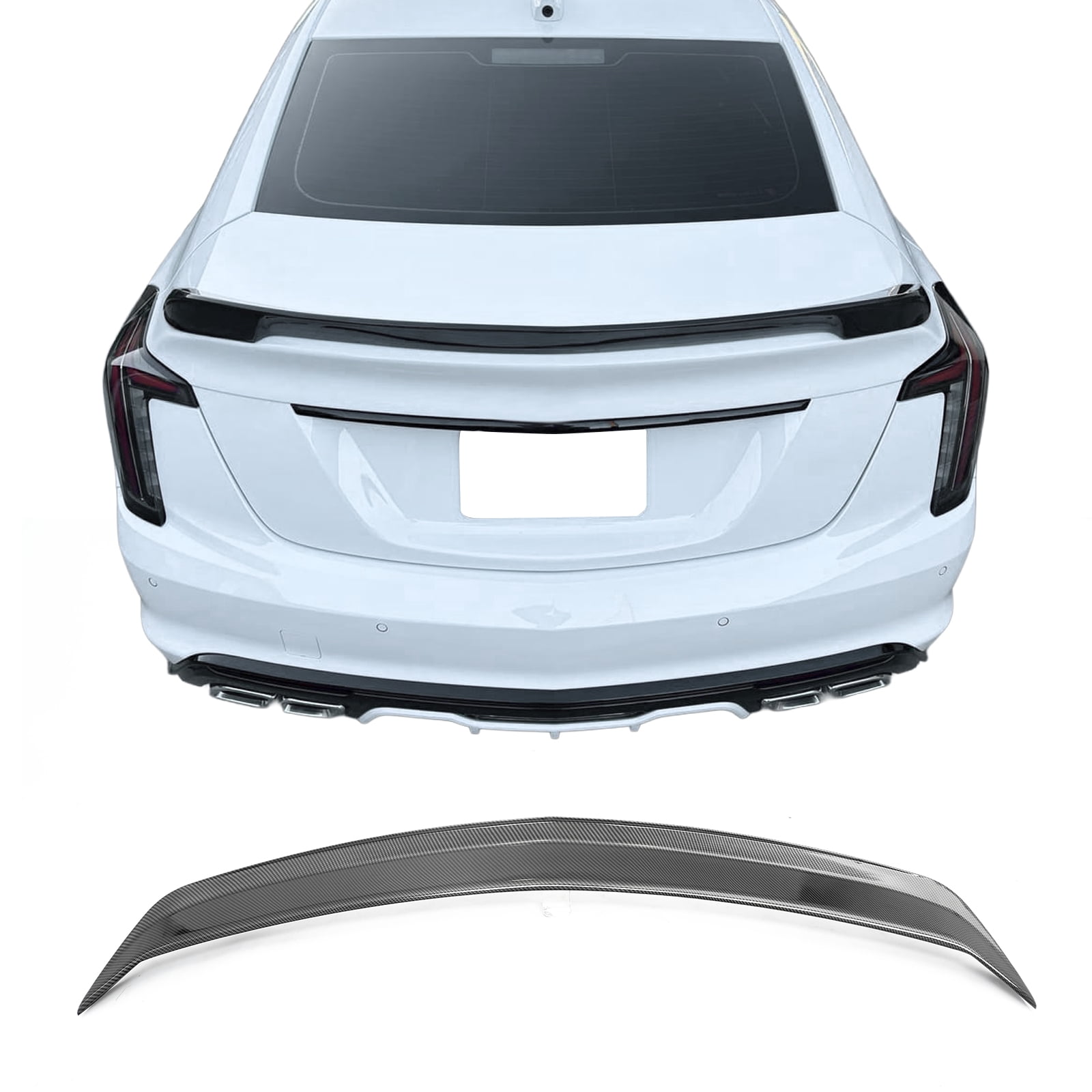 Ikon Motorsports Trunk Spoiler Fits 2020-2026 Cadillac CT5, V Blackwing ...