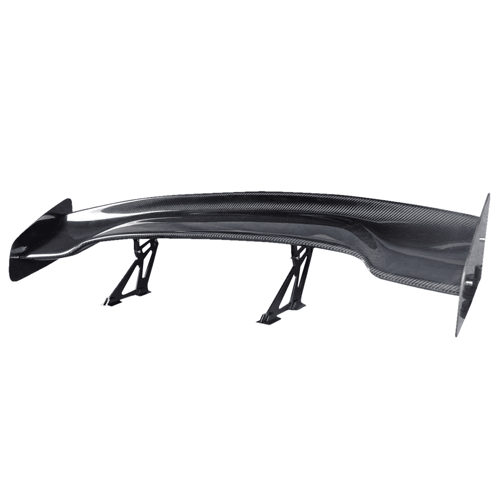 Ikon Motorsports Universal Fit 57'' Inch Trunk Spoiler, 12" Height Drag ...