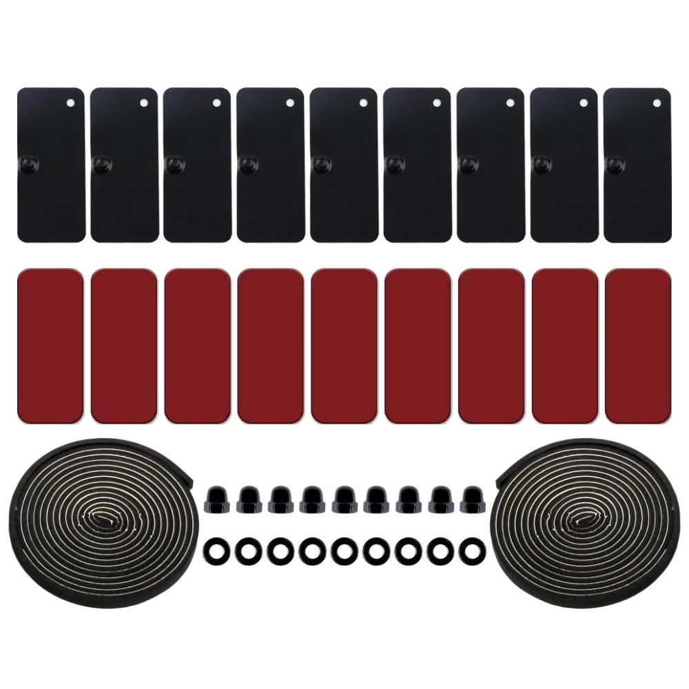 Ikon Motorsports Universal Rear Window Hardware Kit Automotive ...