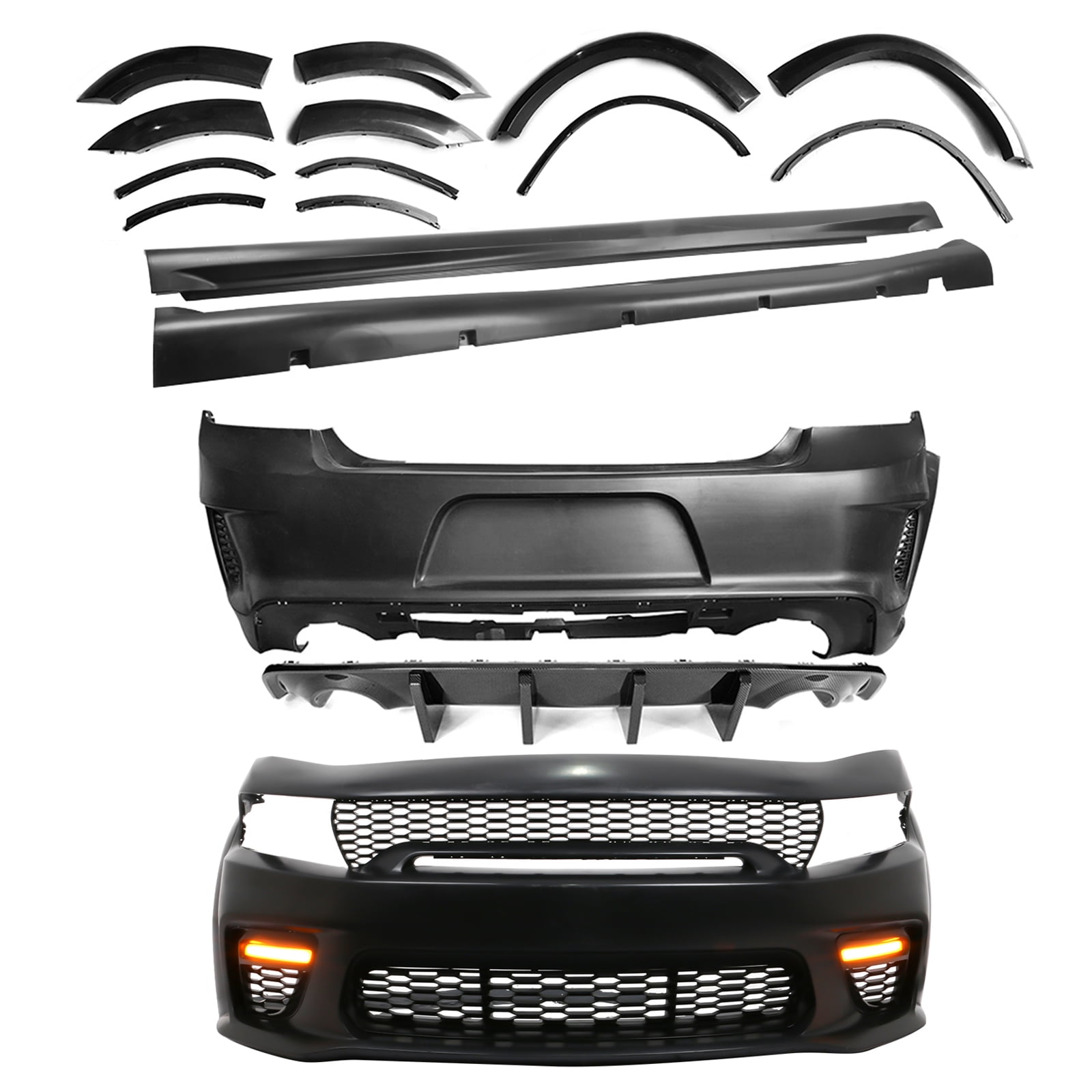 Ikon Motorsports Whole Kits Compatible With 2015-2023 Dodge Charger ...