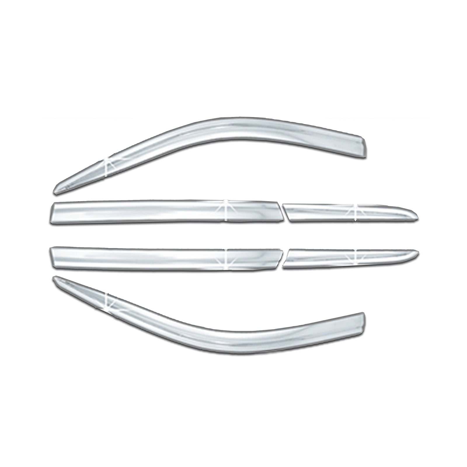 Ikon Motorsports Window Visor Compatible With 2007-2017 Jeep Compass ...