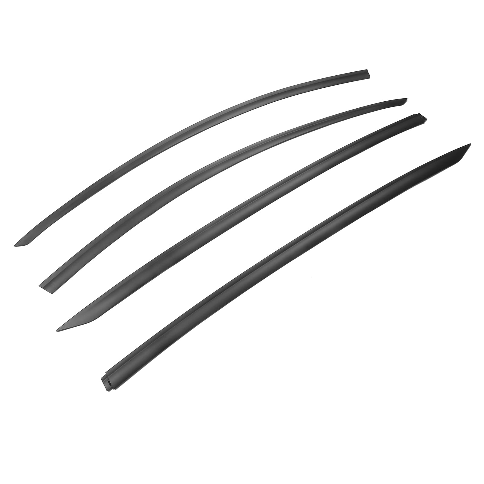 Ikon Motorsports Tesla Window Visors, Matte Black ABS Rain Air ...