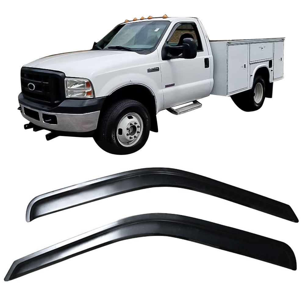 Ikon Motorsports Window Visors Deflector Fits 99-16 Ford F450 F550 ...