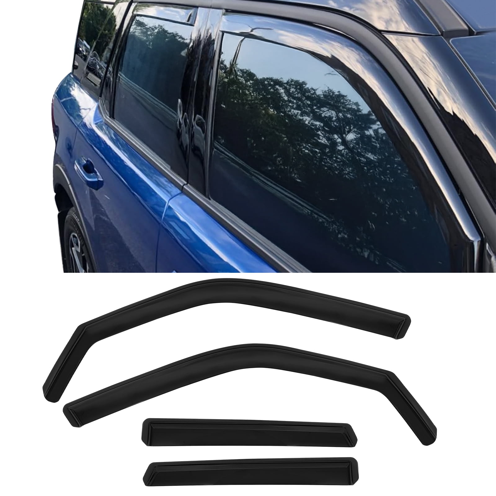 Ikon Motorsports Window Visors Fits 2021-2026 Ford Bronco Sport, In ...