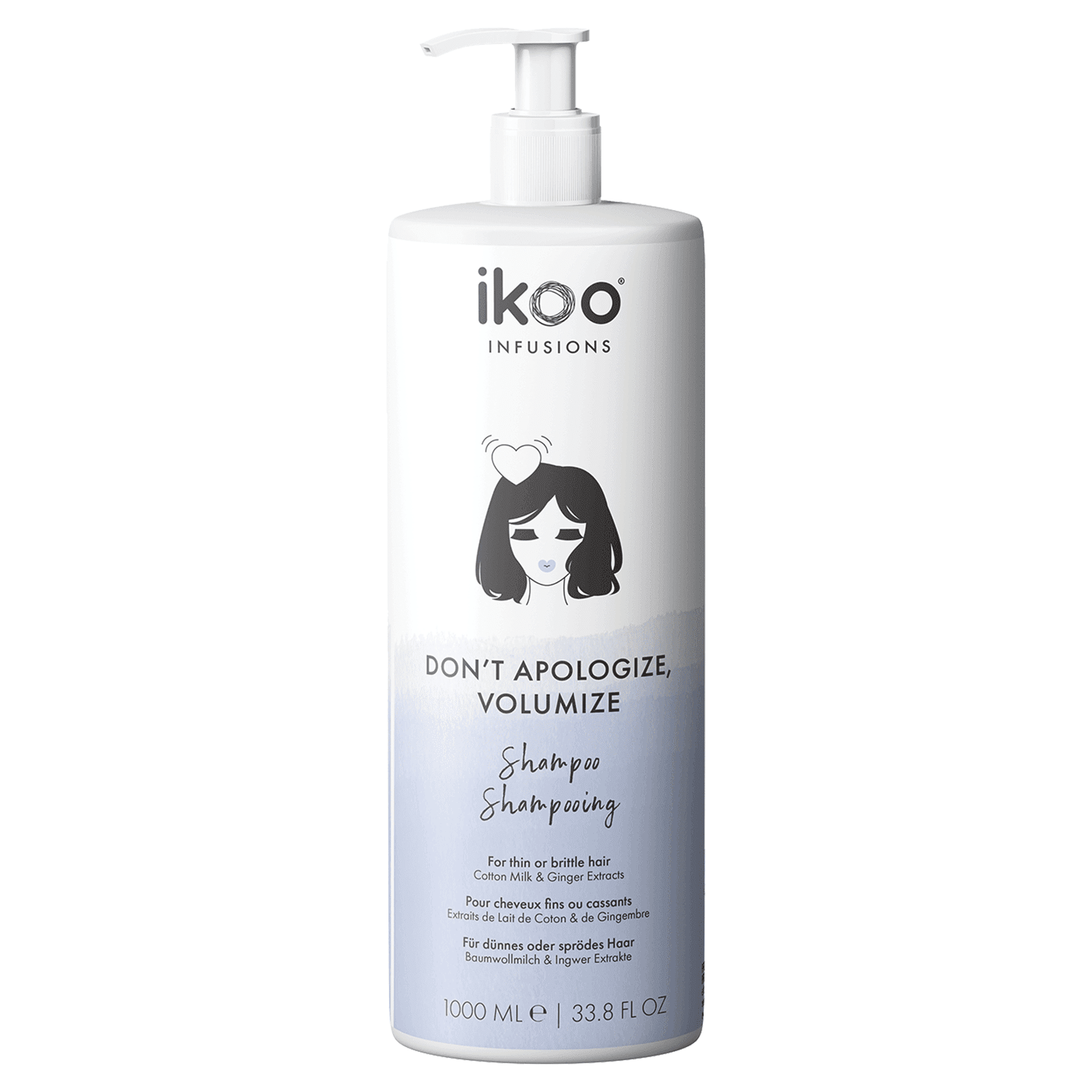Ikoo Infusions Vegan Volumizing Shampoo, 33.8 fl oz, Silicone & Paraben ...