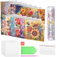 12 Pack Diamond Christmas Cards Paintings DIY Kit, 5D Diamond Art ...