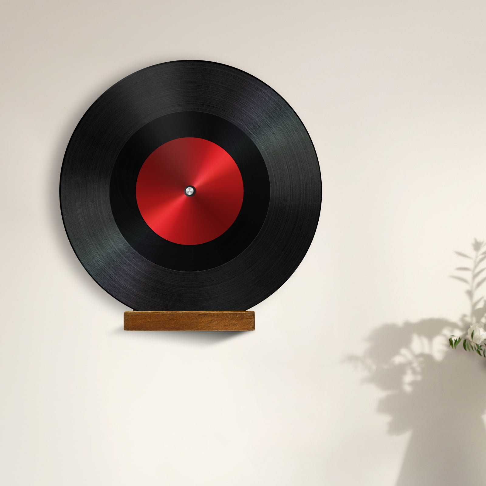 Ikoopy 12 Pcs Wood Vinyl Record Shelf Wall Mount Small Wall Mounted ...