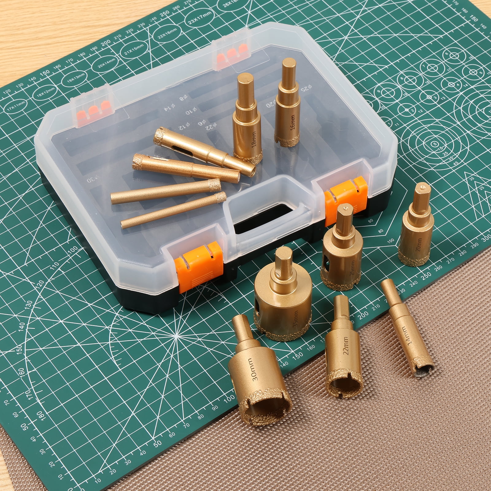 Ikoopy 12Pcs Incisive Diamond Drill Bit Set Compact High Strength ...