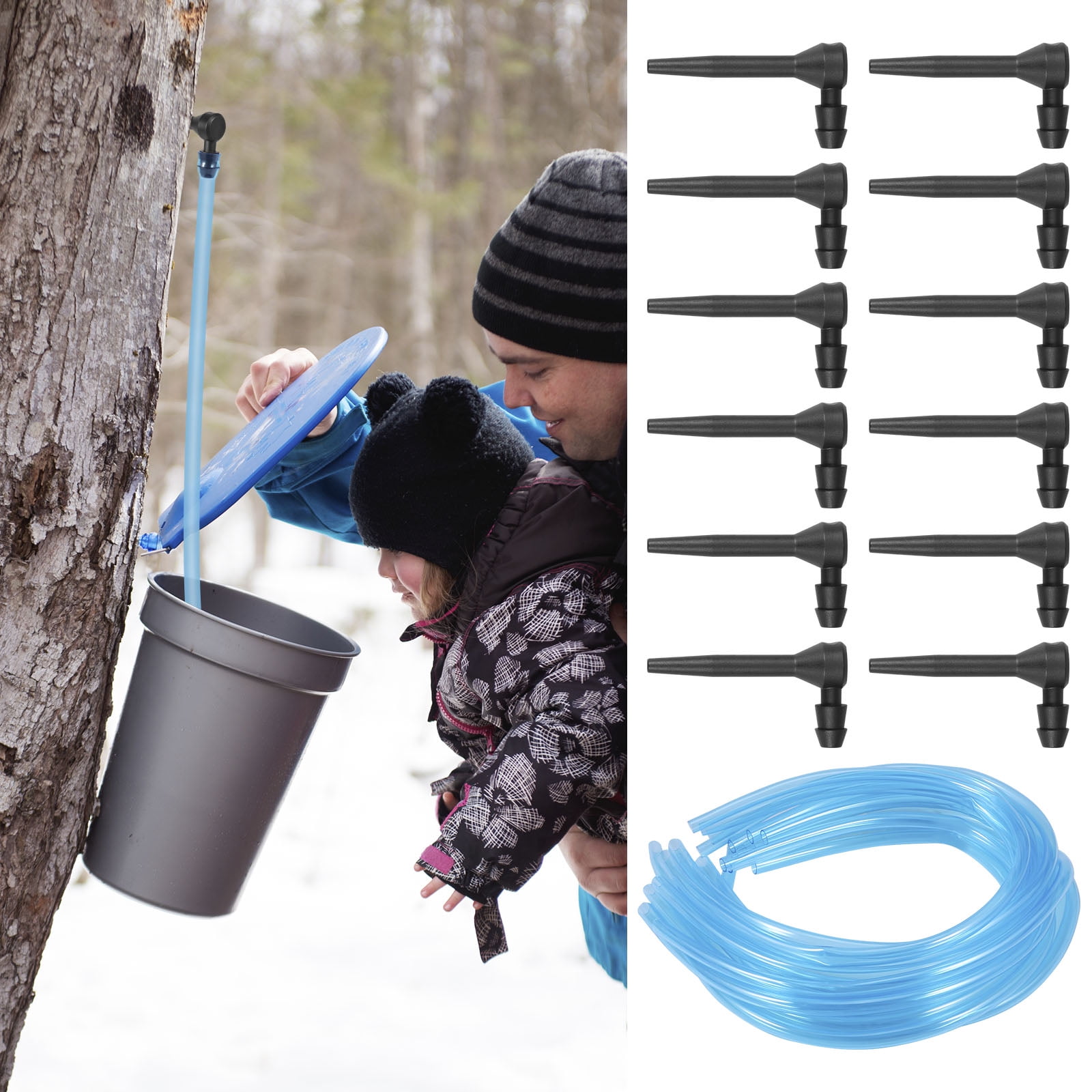 Ikoopy 12Pcs Maple Syrup Tree Tapping Kit Plastic Maple Syrup Tree ...