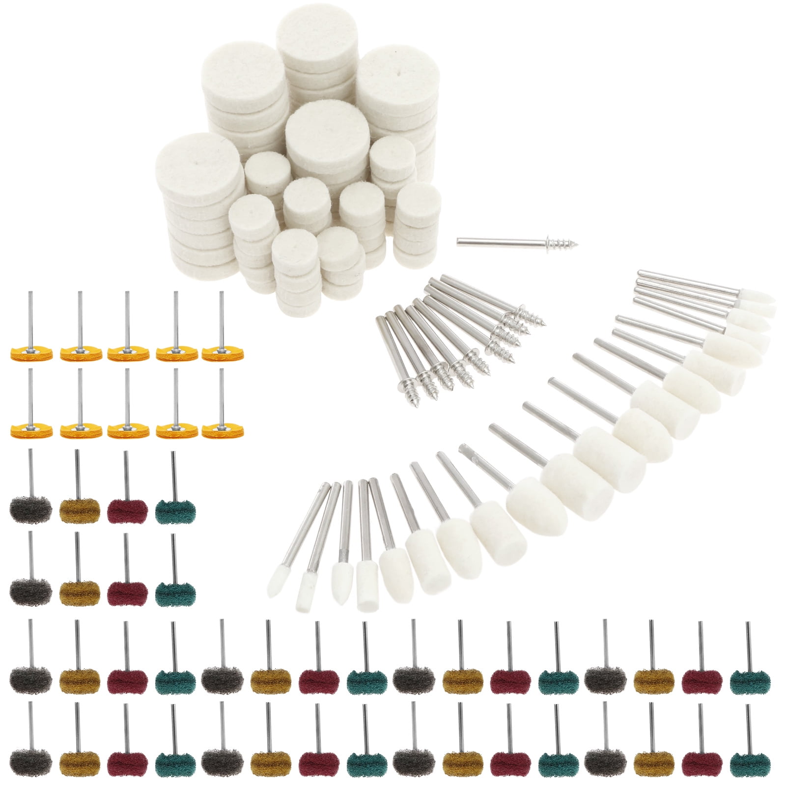 Ikoopy 150Pcs Polishing Buffing Wheel for Rotary Tool Abrasive Buffing ...