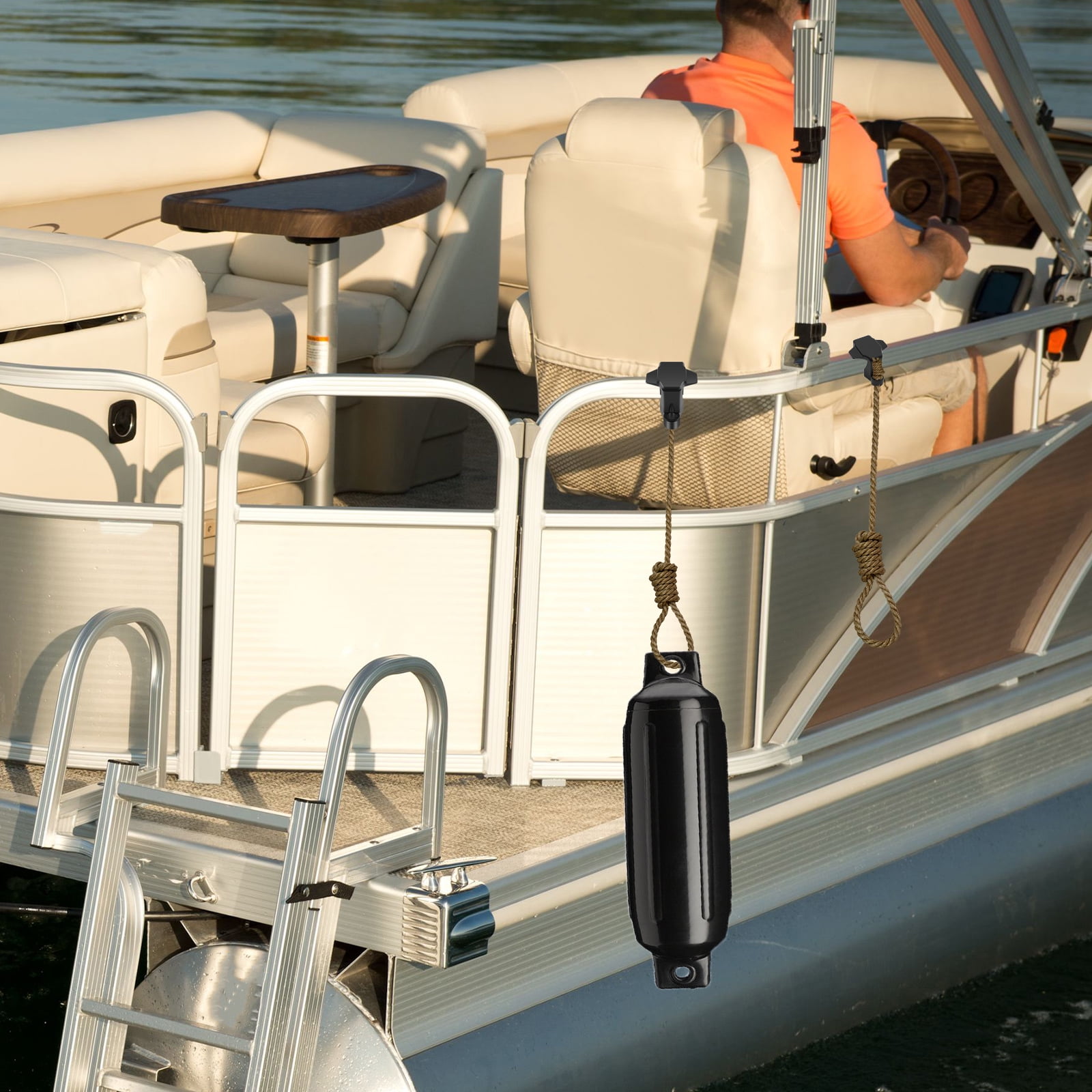 Ikoopy 16 Pcs Boat Bumper Clip Adjustable Nylon Boat Fender Clip ...