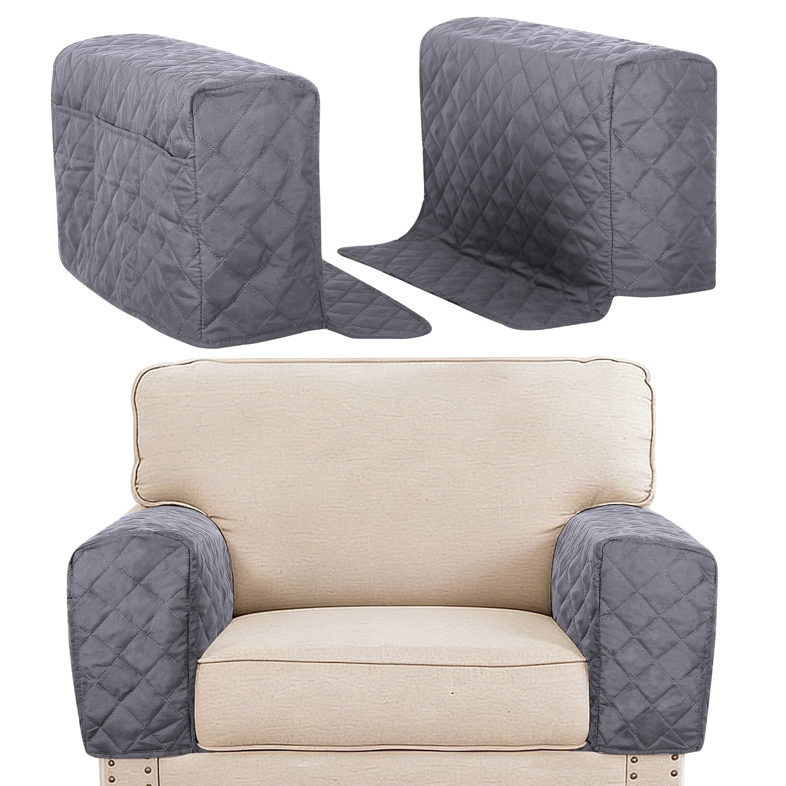 Ikoopy 2 Pack Water Resistant Armrest Cover for Chair and Sofa Couch ...