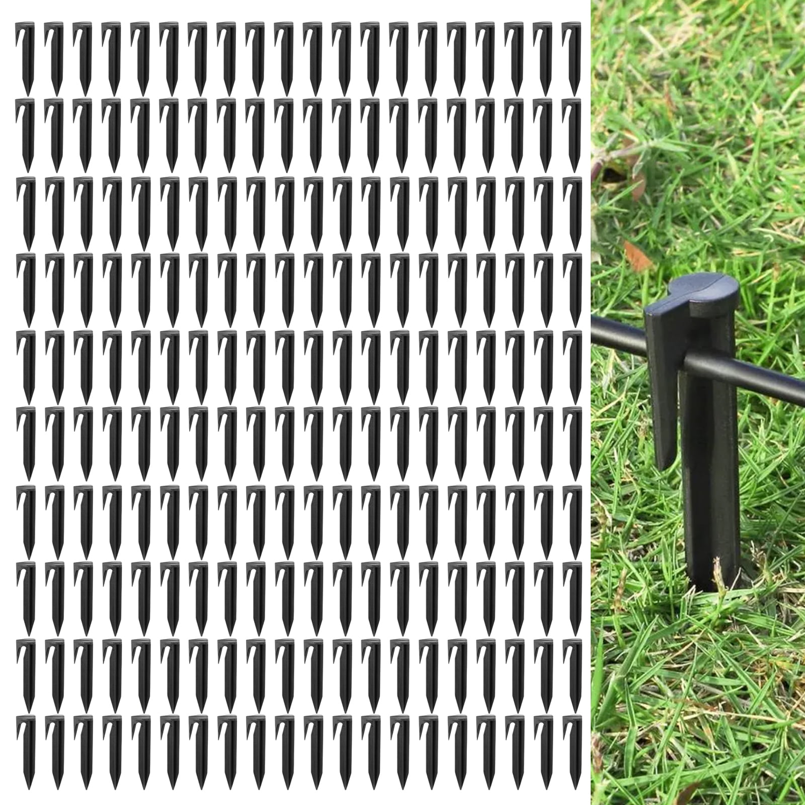 Ikoopy 200Pcs Robotic Lawnmower Boundary Cable Pegs Plastic Boundary ...