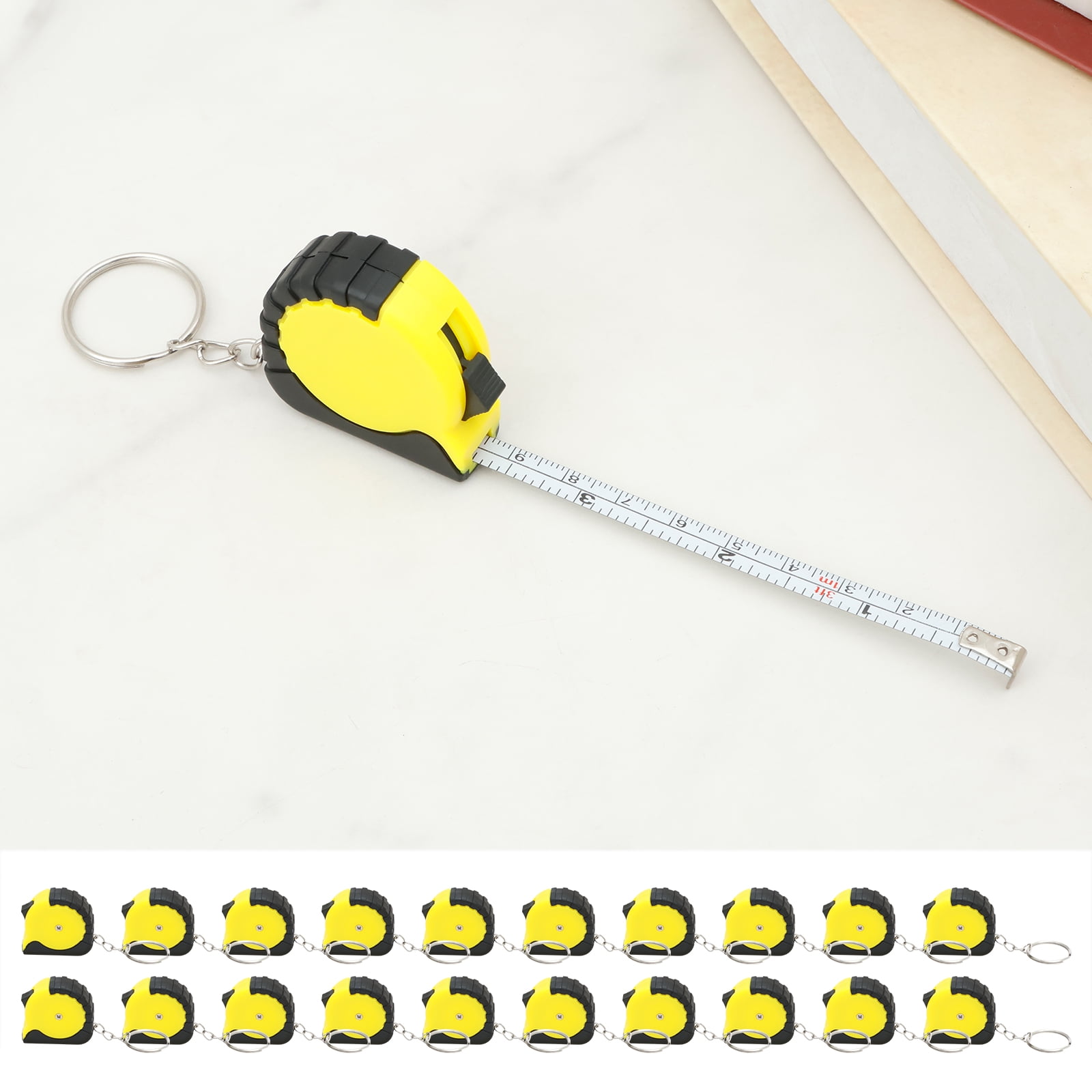 Ikoopy 20Pcs Small Tape Measure Keychains 3.28 FT Portable Mini Tape ...