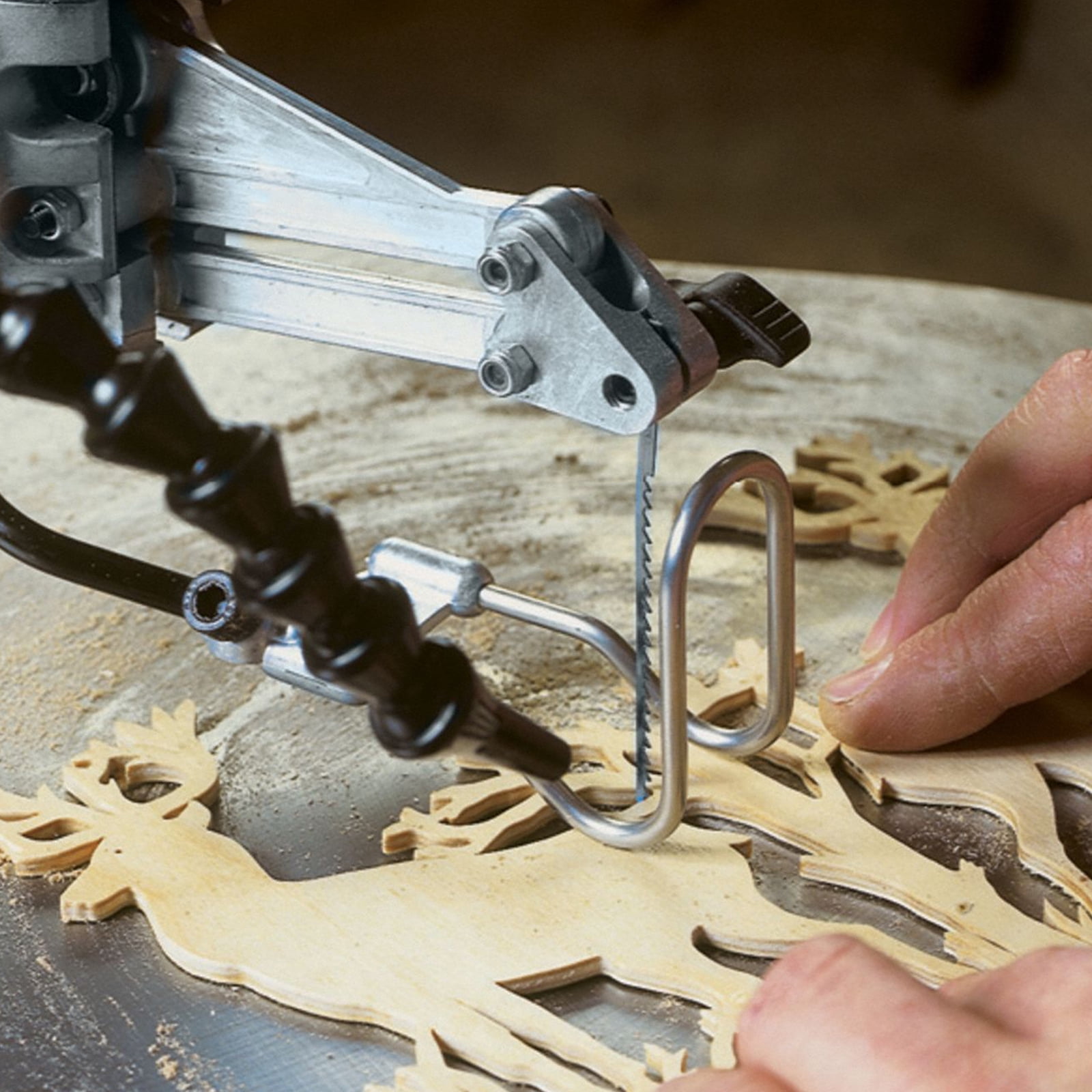 Ikoopy 288pcs 5 Inch Carbon Steel Scroll Saw Blade Set High Strength Pin End Scroll Saw Blades ...