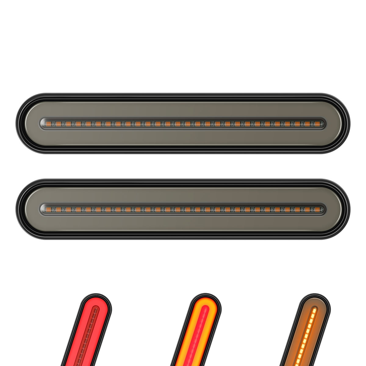 Ikoopy 2Pcs Halo Neon Truck Trailer Tail Light IP67 Waterproof 12V 24V ...