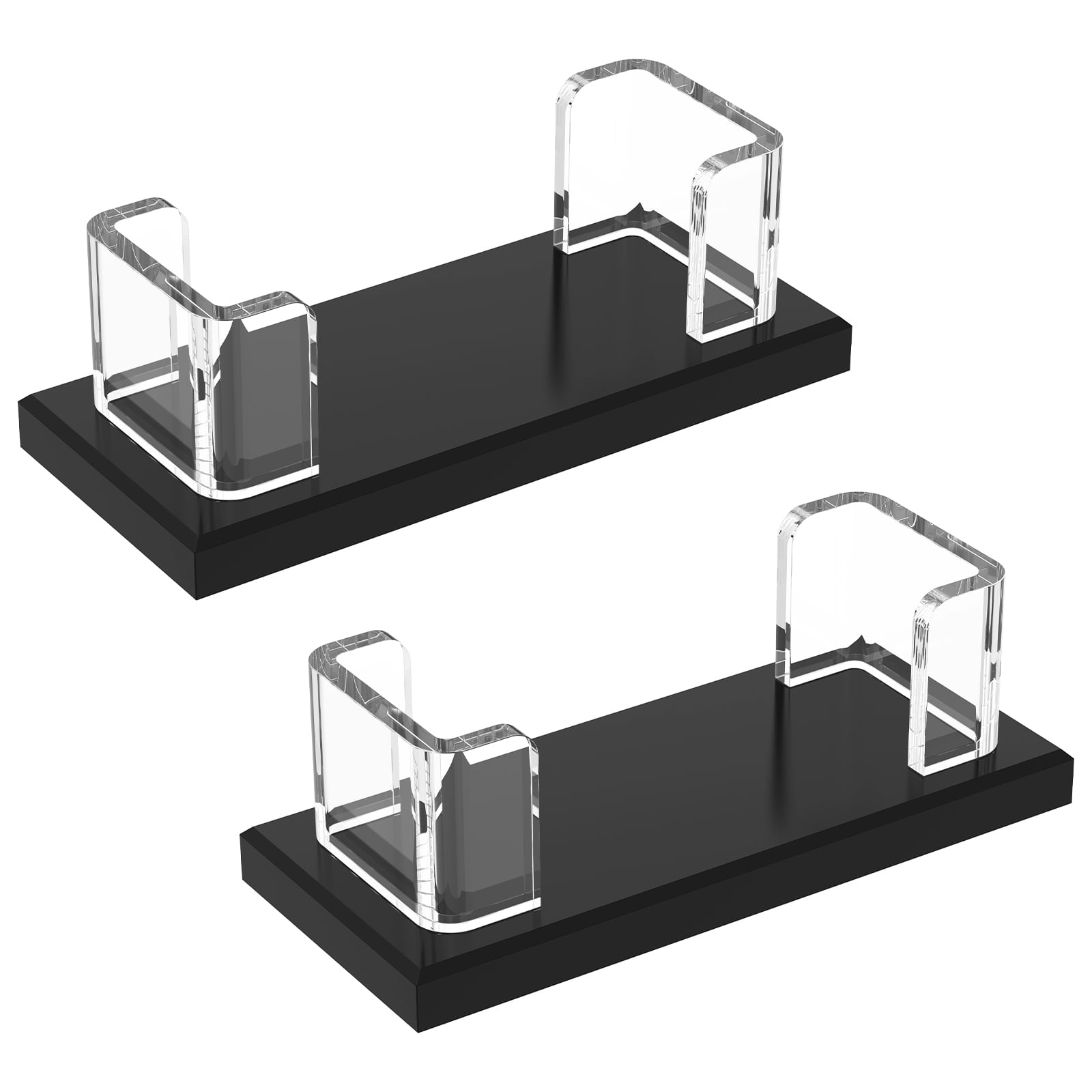 Ikoopy 2Pcs Rectangular Horizontal Clear Acrylic Business Card Holder ...