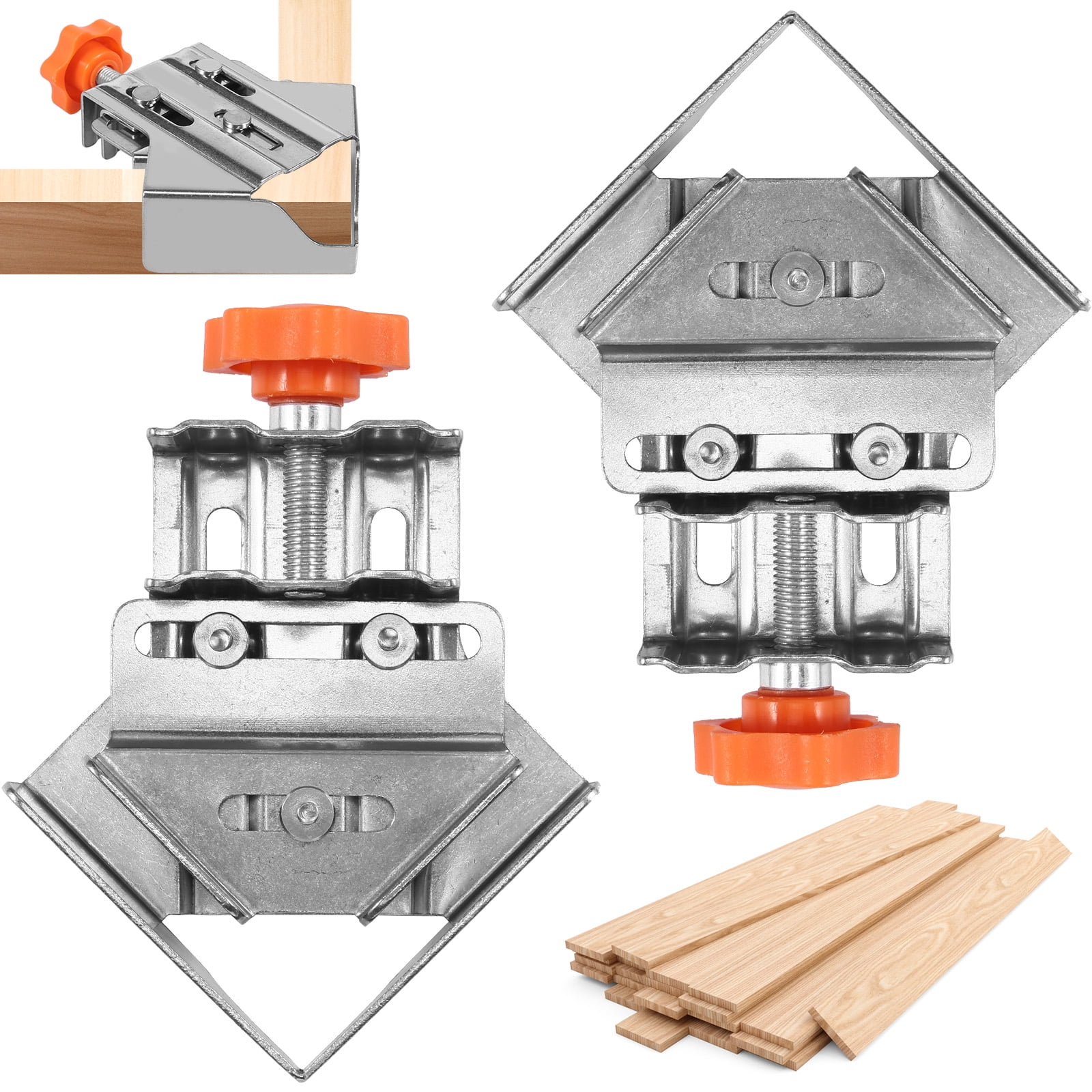 Ikoopy 2Pcs Woodworking Right Angle Clamp Precision Open and Close Type ...