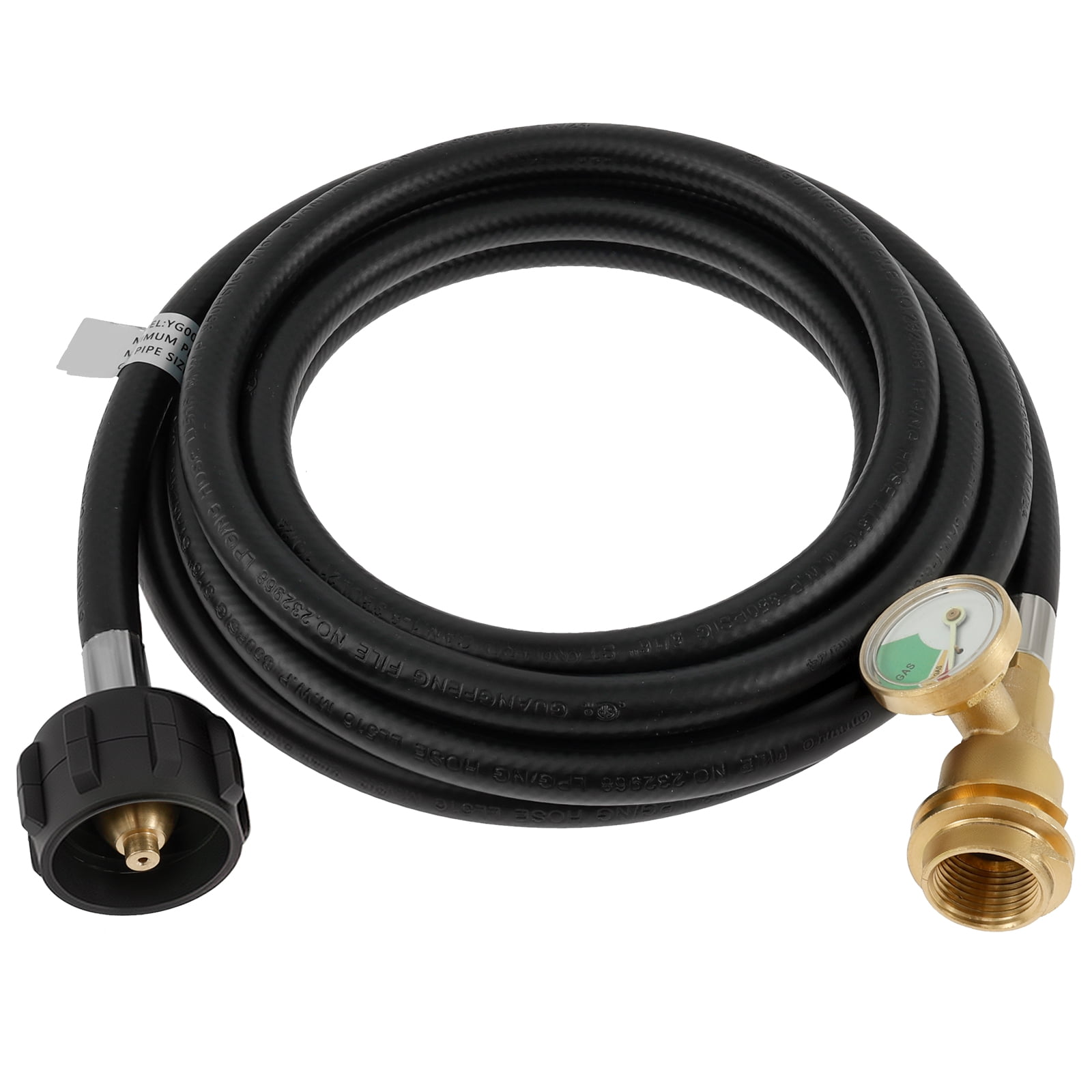 Ikoopy 2Sets 12ft Propane Adapter Hose with Gauge Practical Propane ...