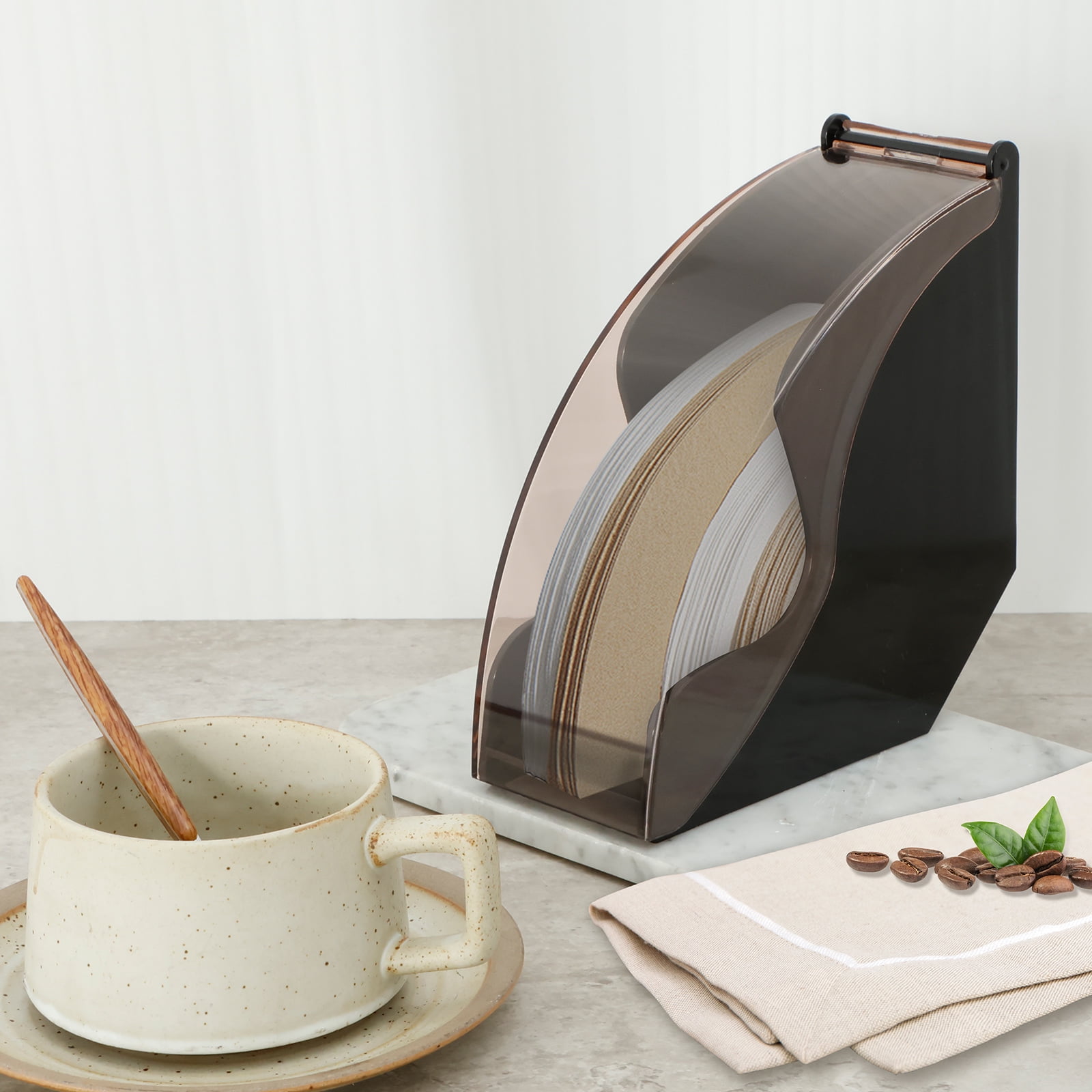 Ikoopy 2Sets Coffee Filter Paper Holder Solid Dust Proof Coffee Filter ...