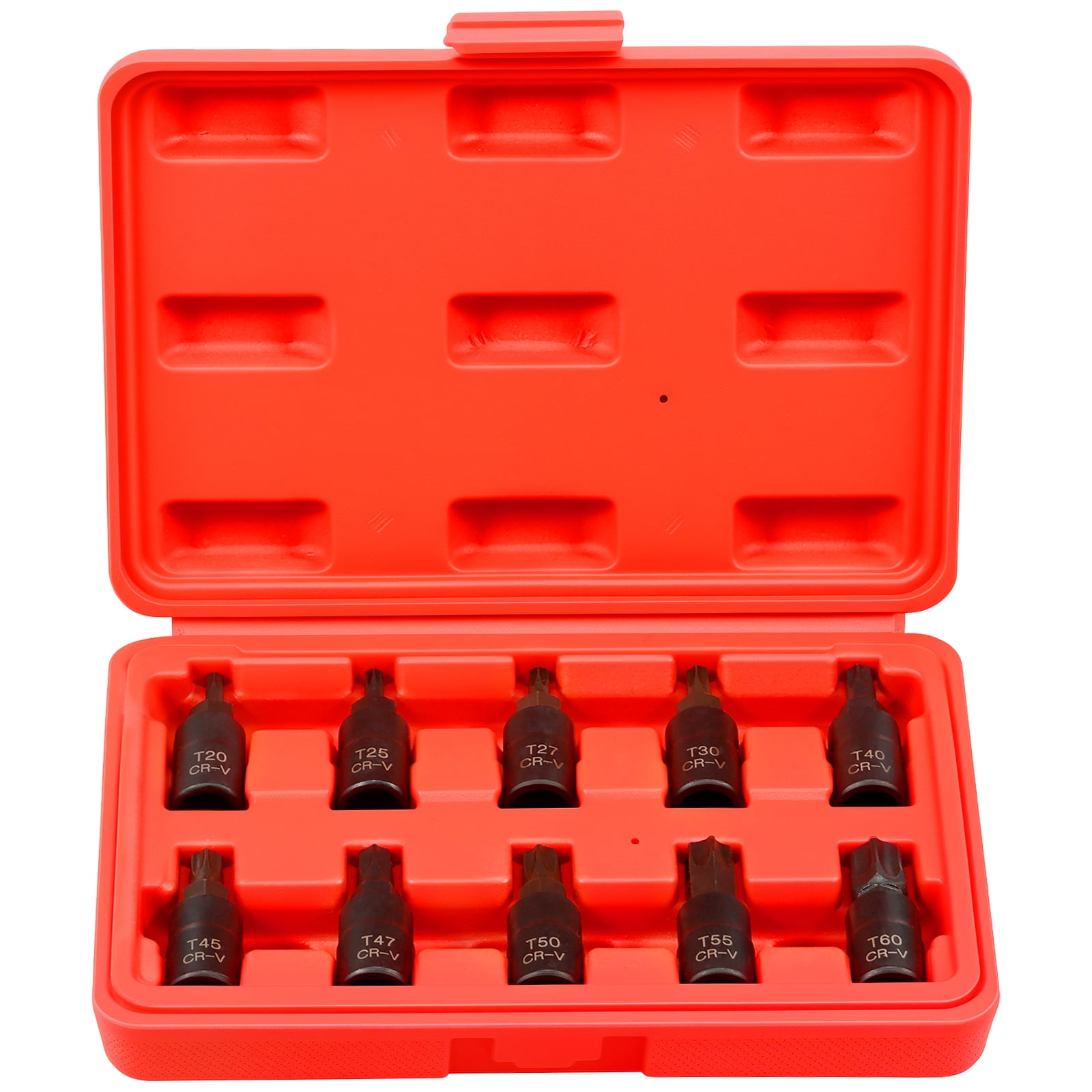Ikoopy 3/8 inch Torx Bit Socket Set Chromium Vanadium Steel Tamper ...