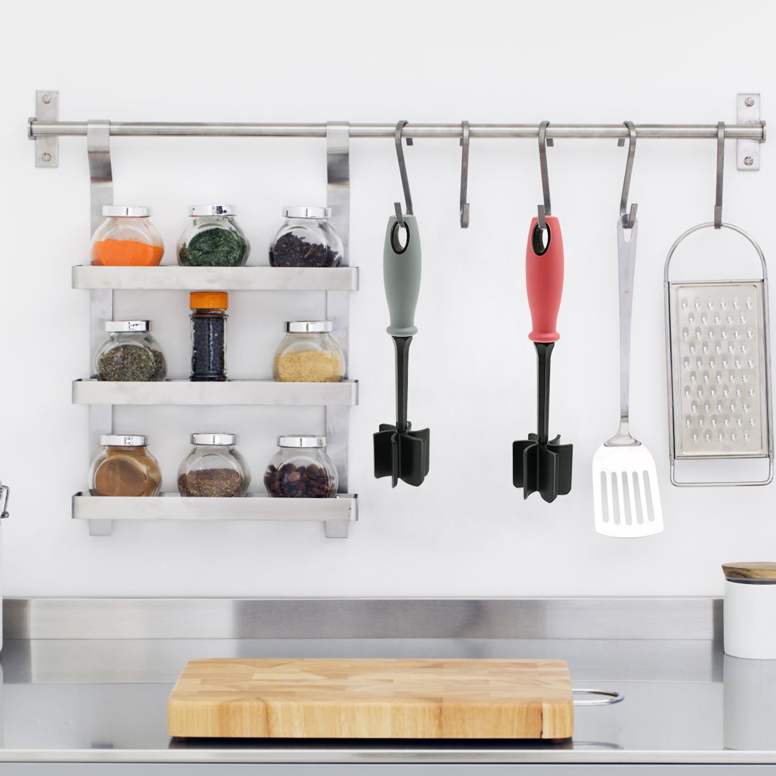 Ikoopy 3 Pcs Meat Chopper Heat Resistant Ground Beef Masher ...