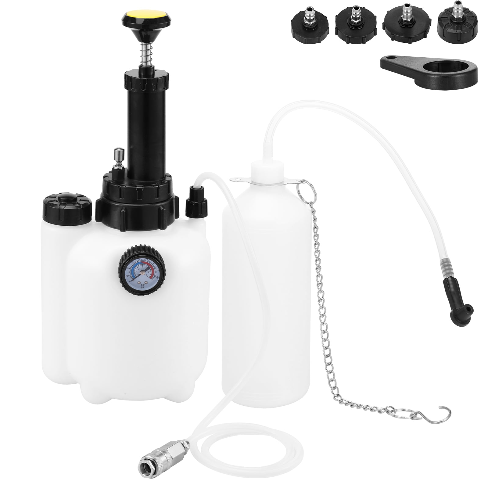 Ikoopy 3L Manual Brake Bleeder Kit with 1L Brake Fluid Bleed Bottle and ...