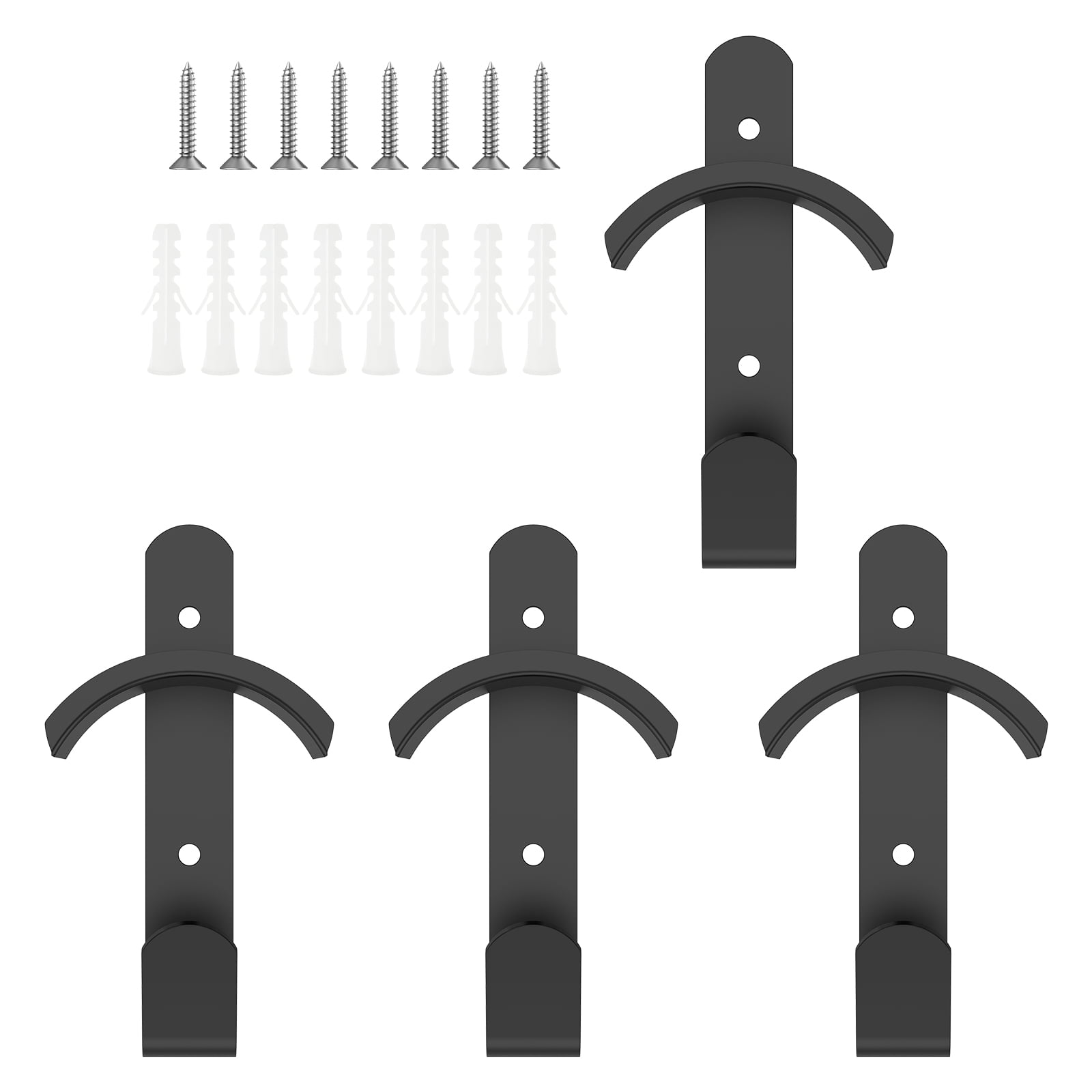 Ikoopy 4 Pcs Metal Horse Bridle Rack with Anti Rust Coating Wall ...